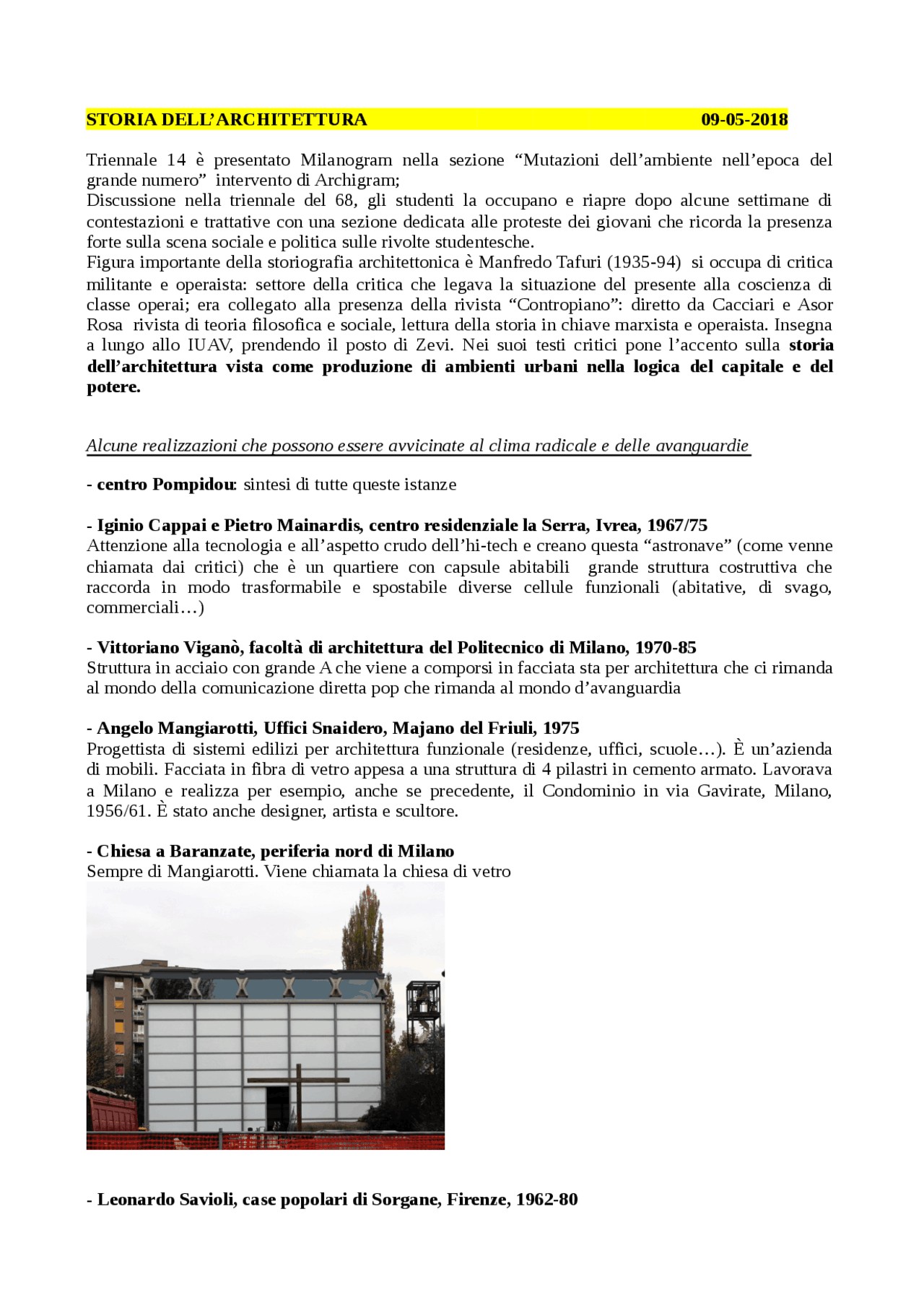 Storia Dellarchitettura Docsity