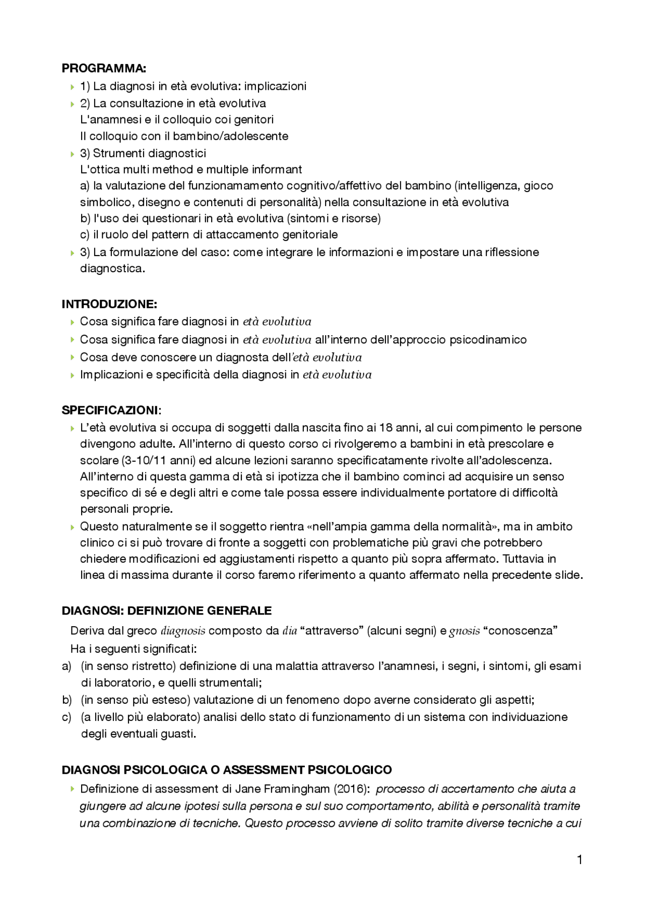 Appunti Psicodiagnostica Prof Adriana Lis Slides Appunti Docsity