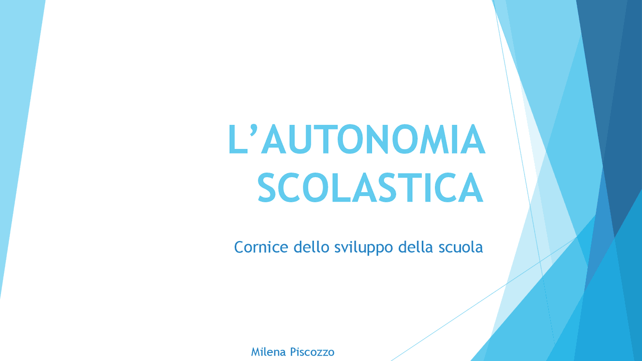 Autonomia Scolastica Docsity
