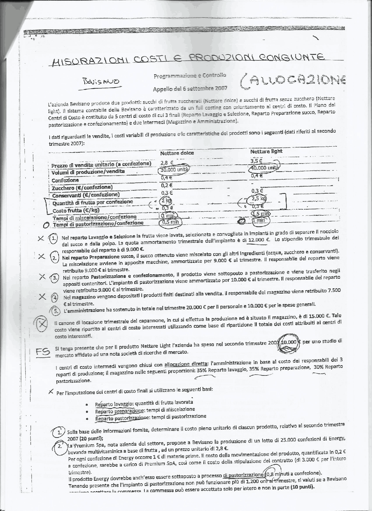 Domande Di Esame Di Programmazione E Controllo Docsity