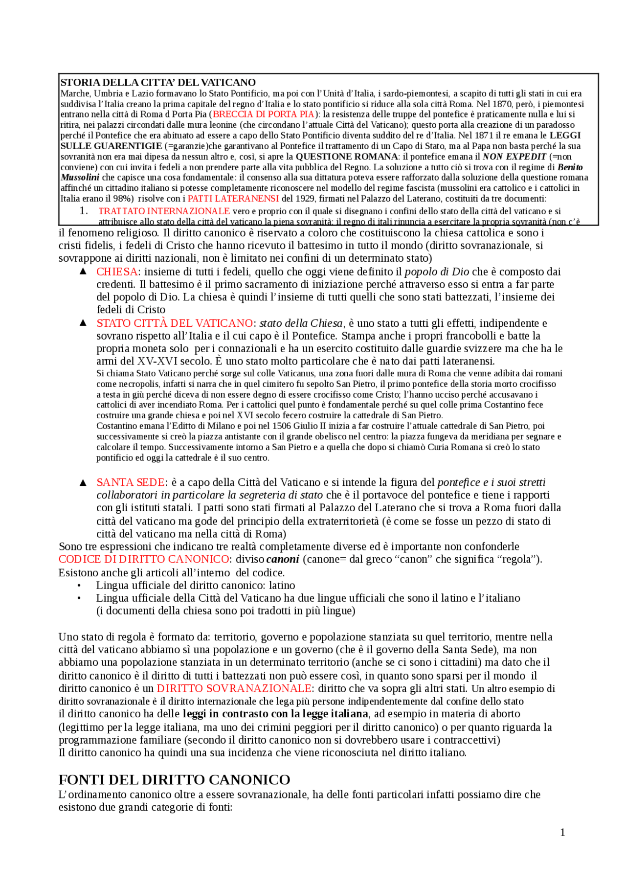 Appunti Di Diritto Canonico Prof Lugli Docsity