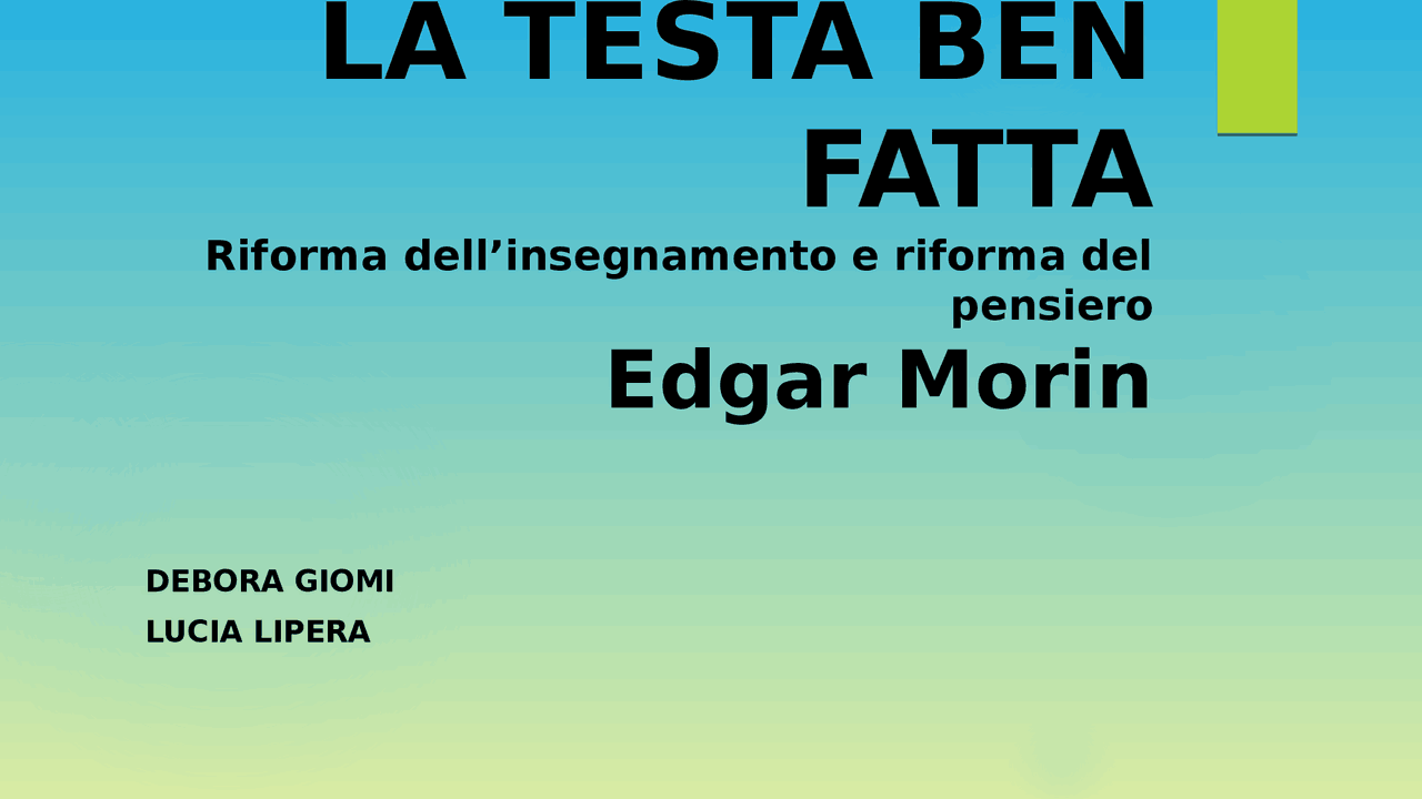 La Testa Ben Fatta Emorin Docsity