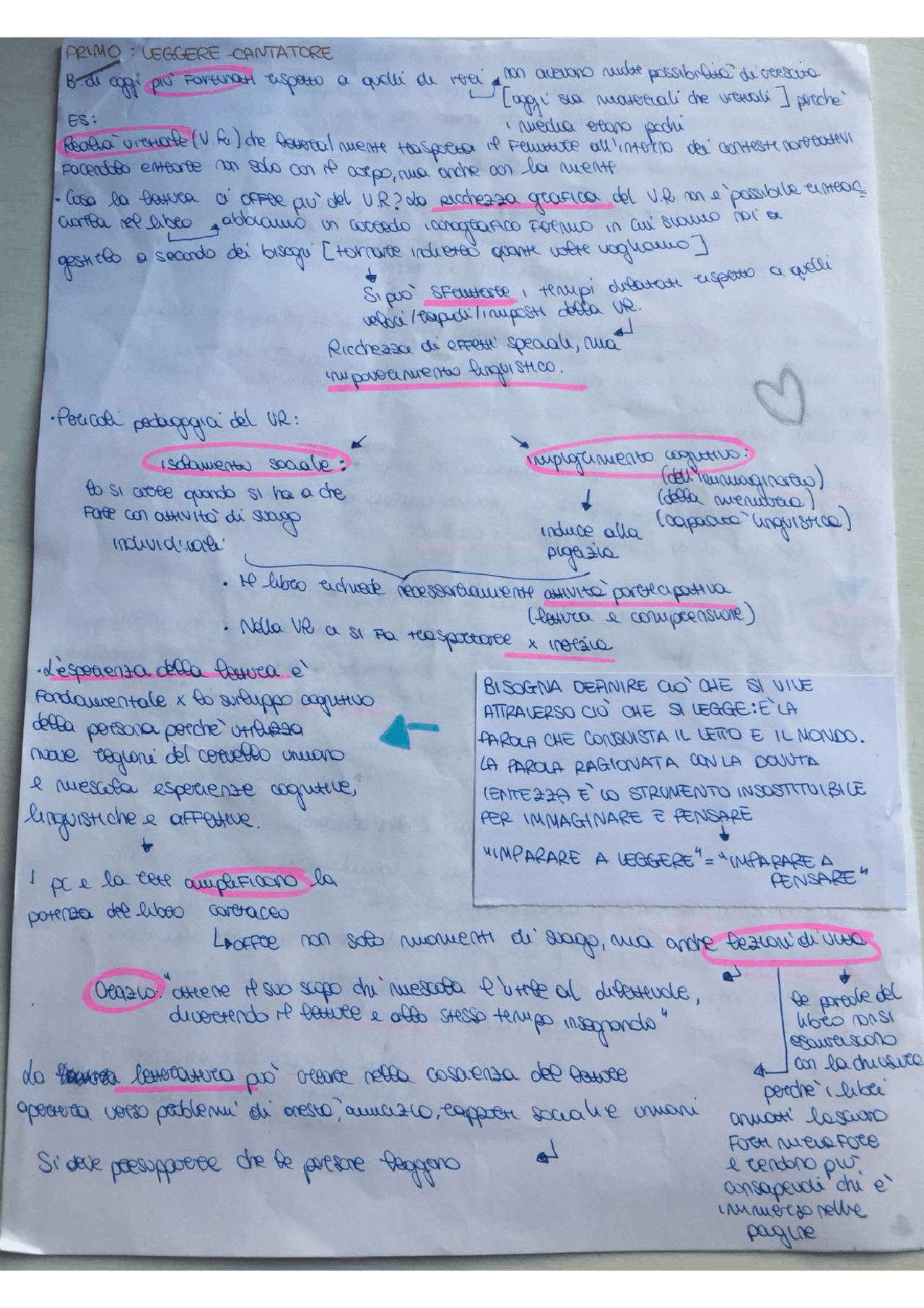 Primo Leggere Parte 1 Docsity