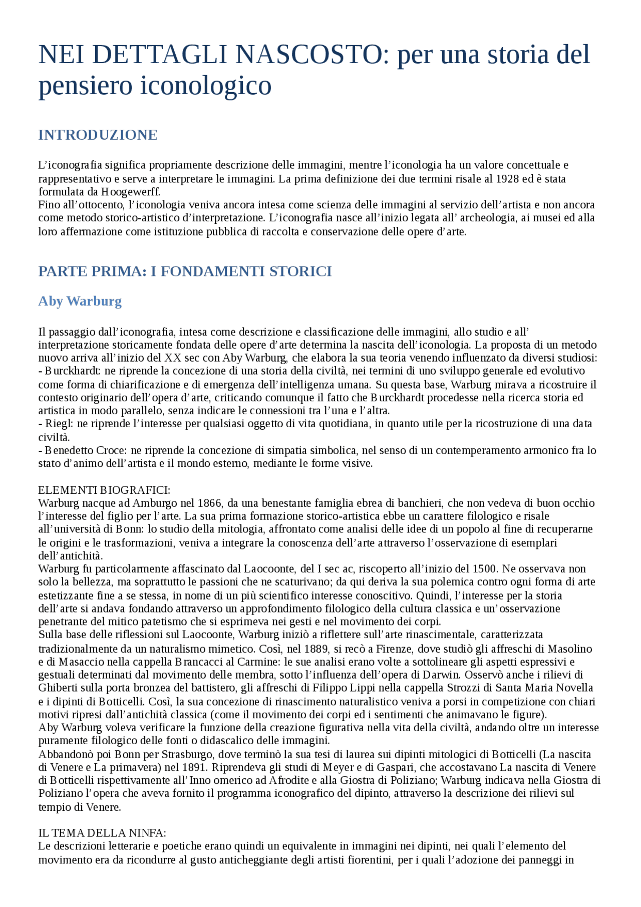 Nei Dettagli Nascosto Cieri Via Docsity