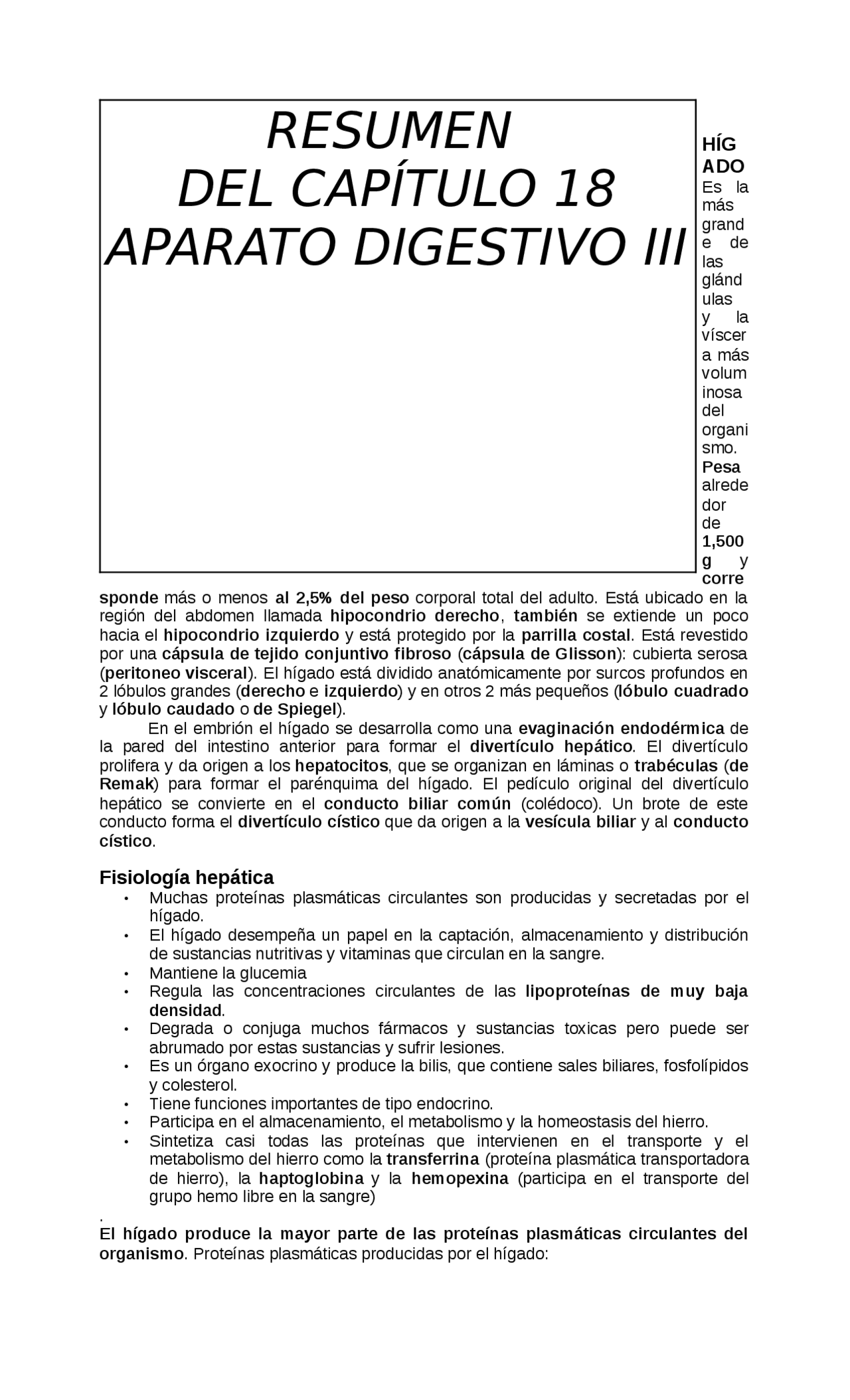 Capitulo 18 Histologia De Ross Resúmenes De Histología Docsity