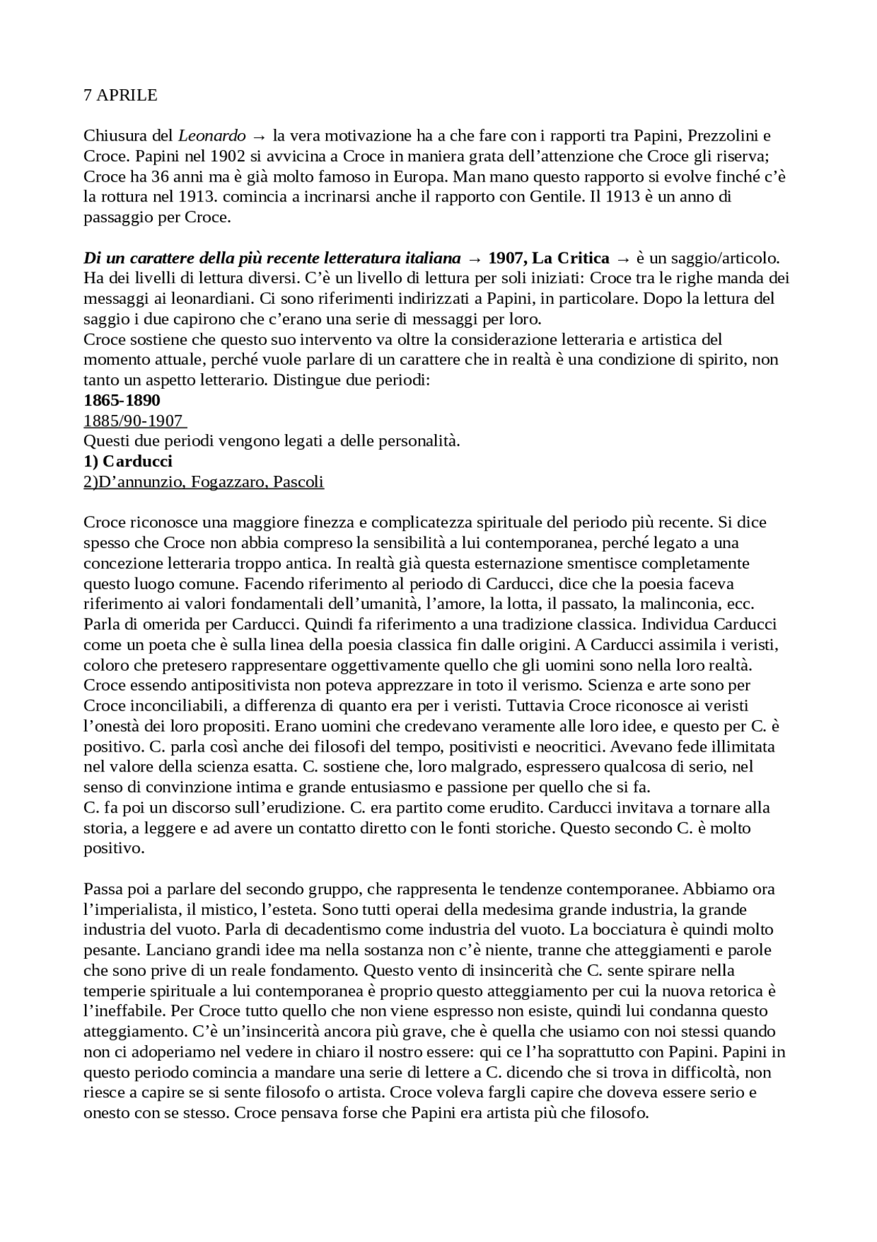 Le Riviste Del 1900 Storia Delleditoria Docsity