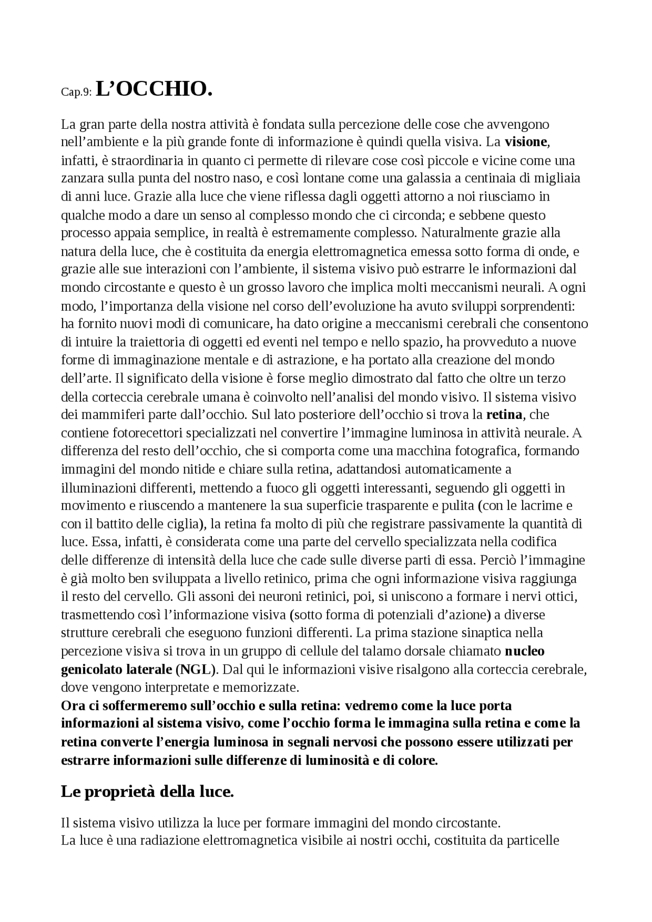 Neuroscienze Esplorando Il Cervello Docsity