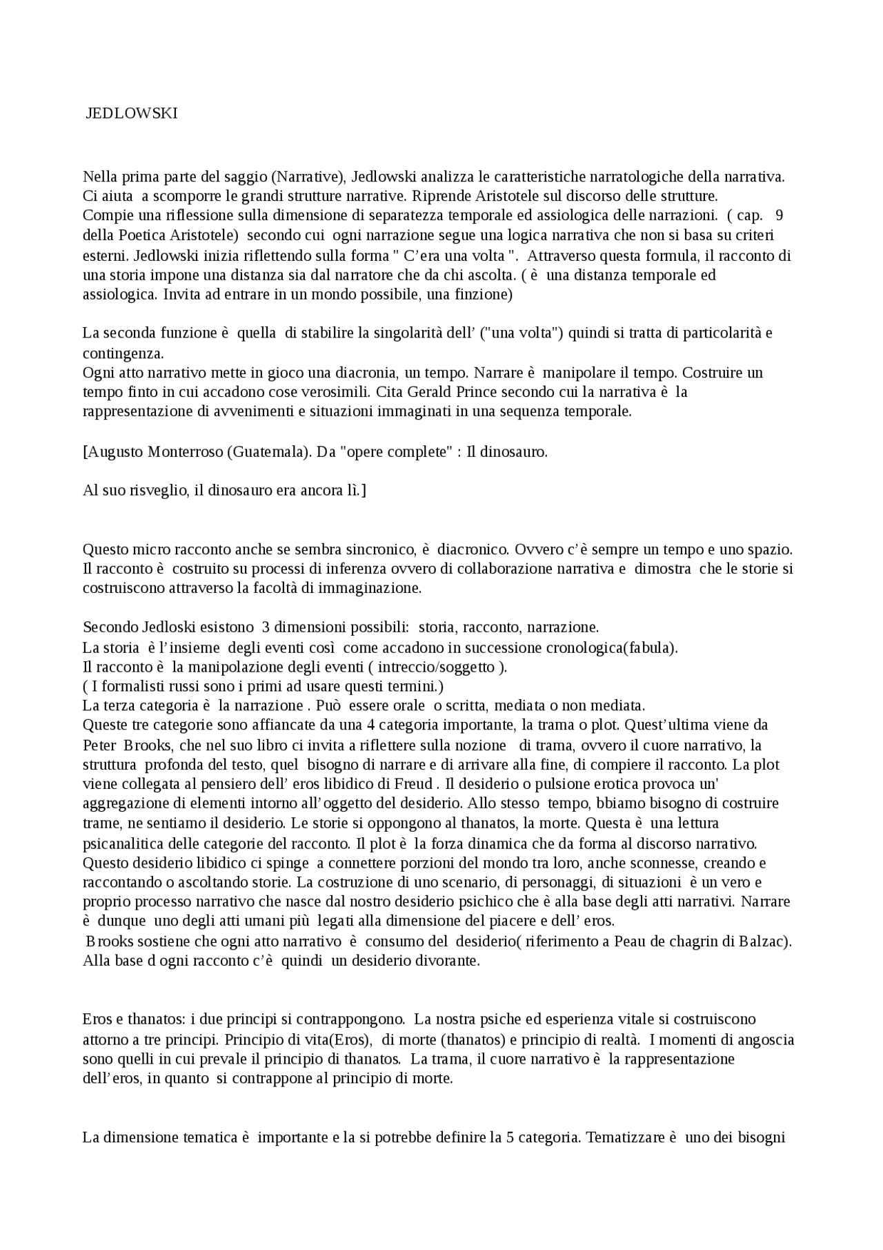 Paolo Jedlowski In 3 Sezioni Docsity