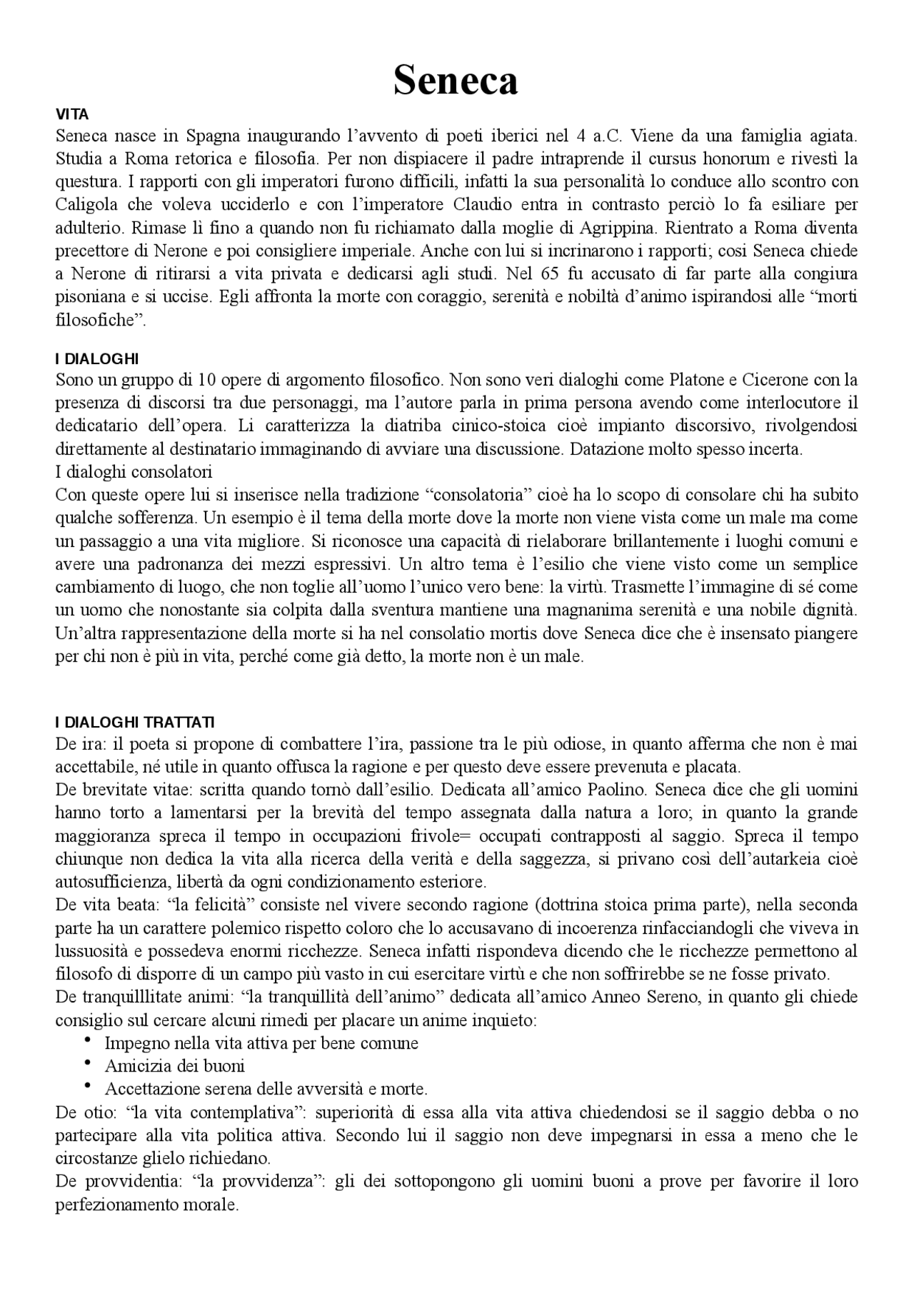 Vita e Opere di Seneca: Biografia e Dialoghi Filosofici | Sintesi del ...