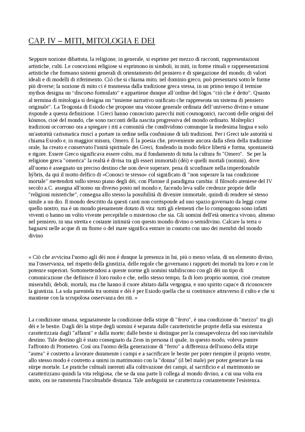 Miti Mitologia E Divinita Docsity