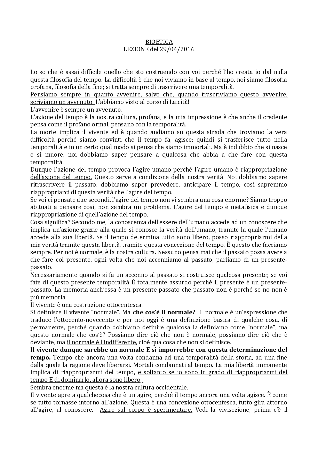 Bioetica 15 giurisprudenza Torino - Docsity