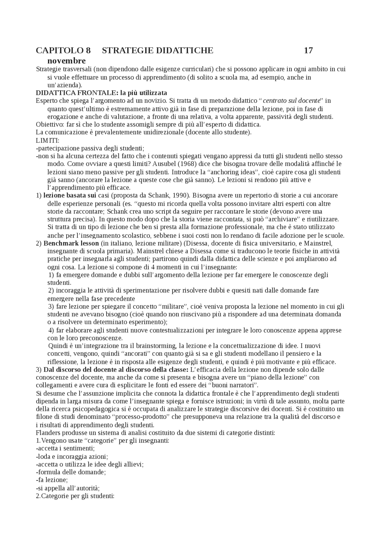 Strategie Didattiche Educative Docsity