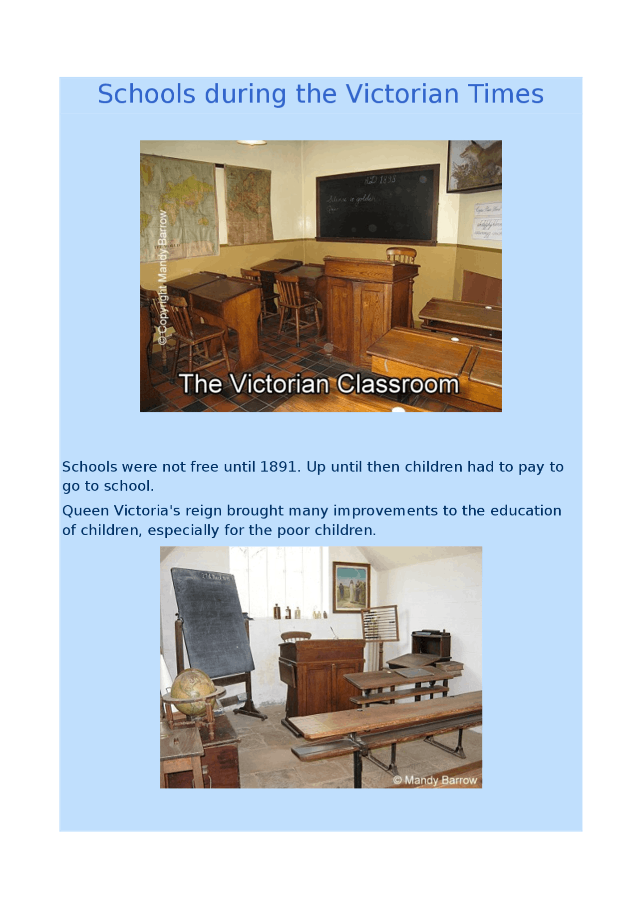 Schools in victorian age.docx - Docsity