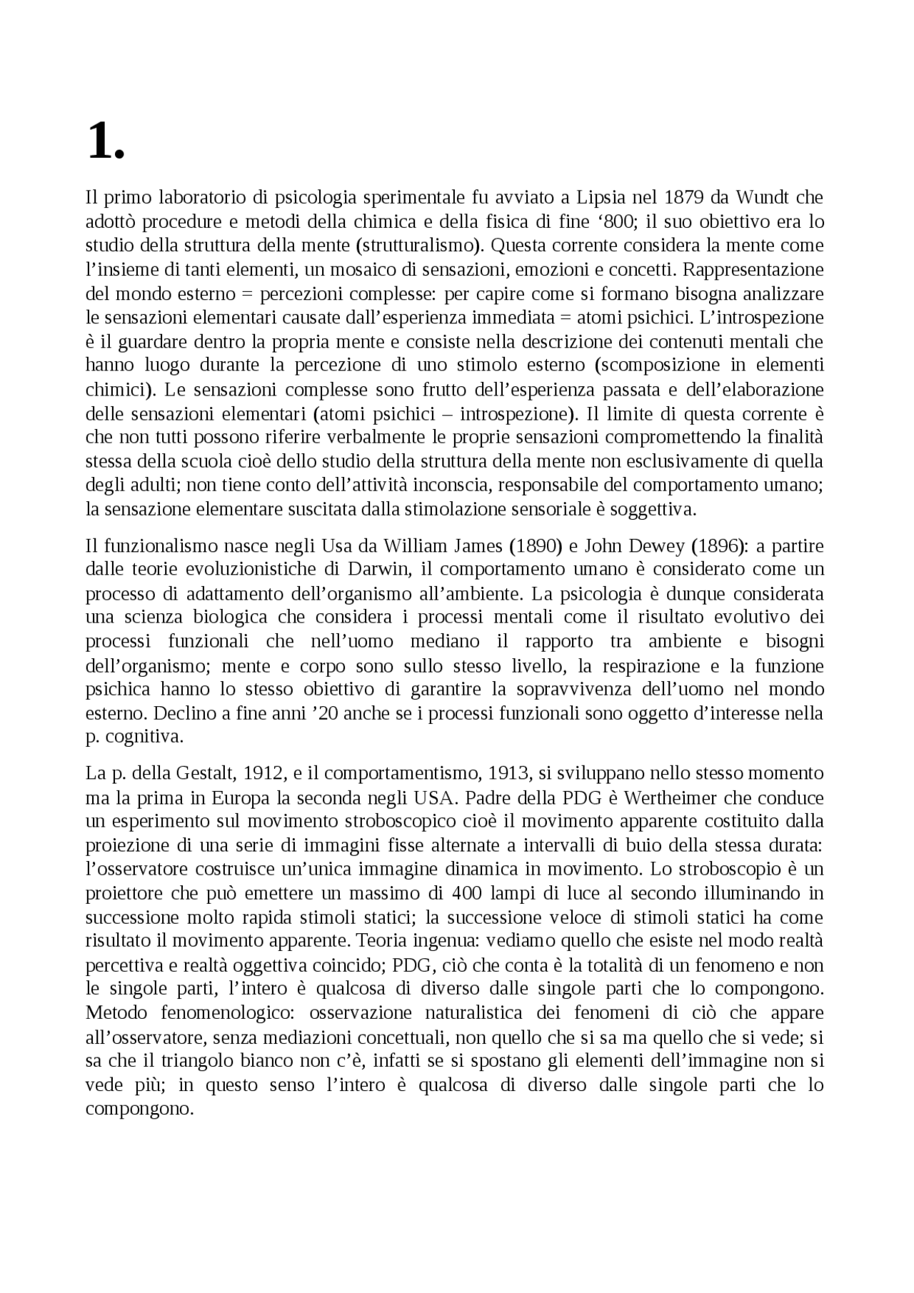 Psicologia Cognitiva Docsity