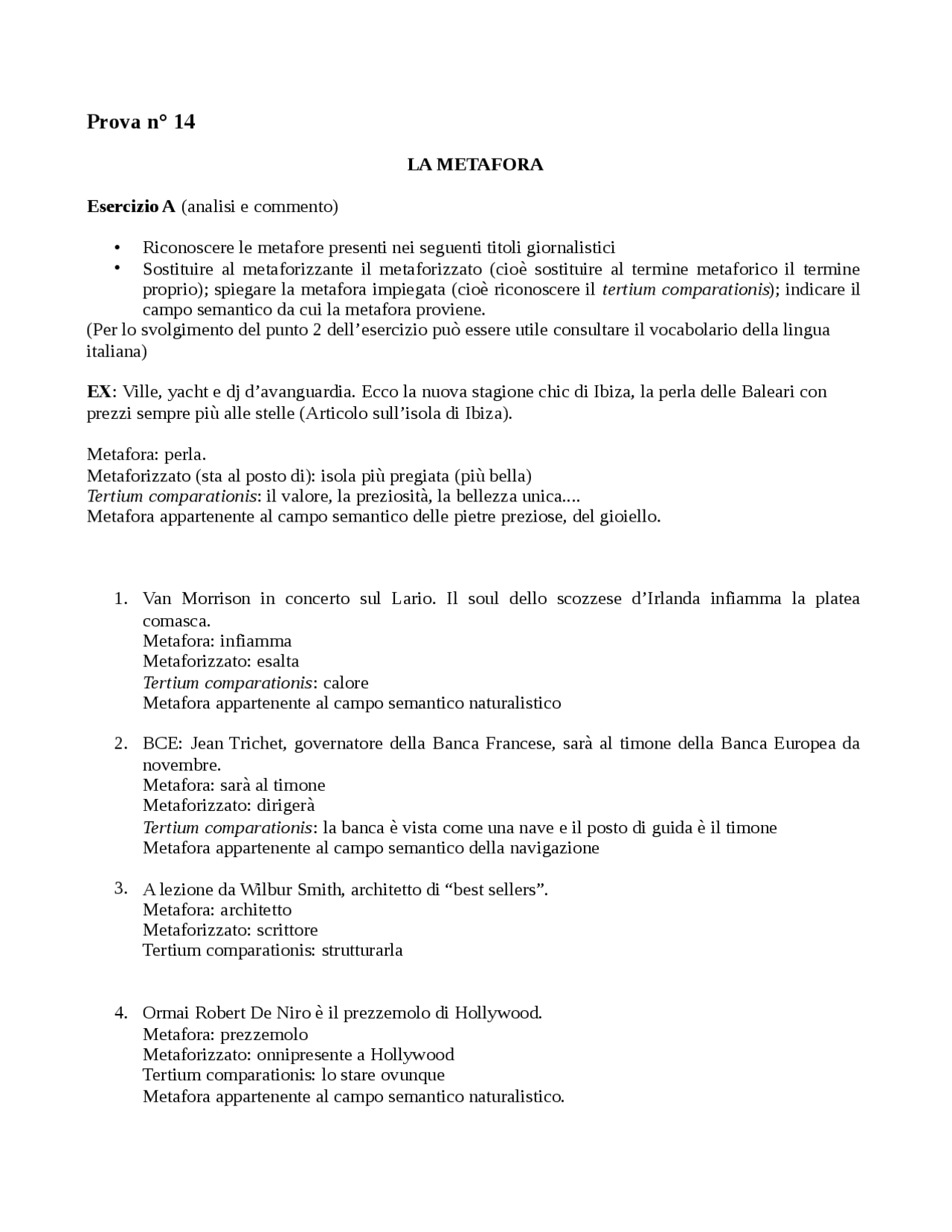 Prova 14 Di Tecniche Espressive Docsity