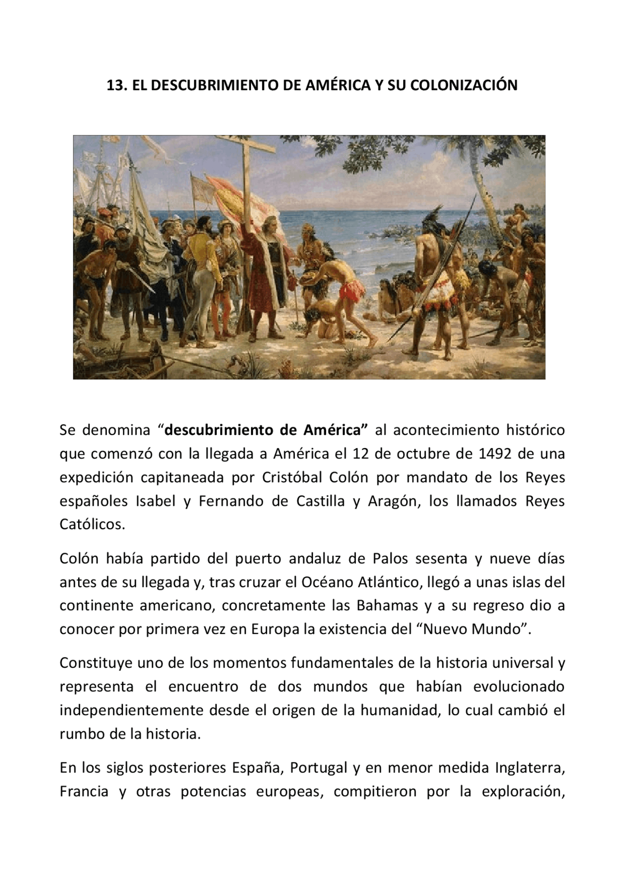 Historia Del Descubrimiento De America IV Congreso Internacional