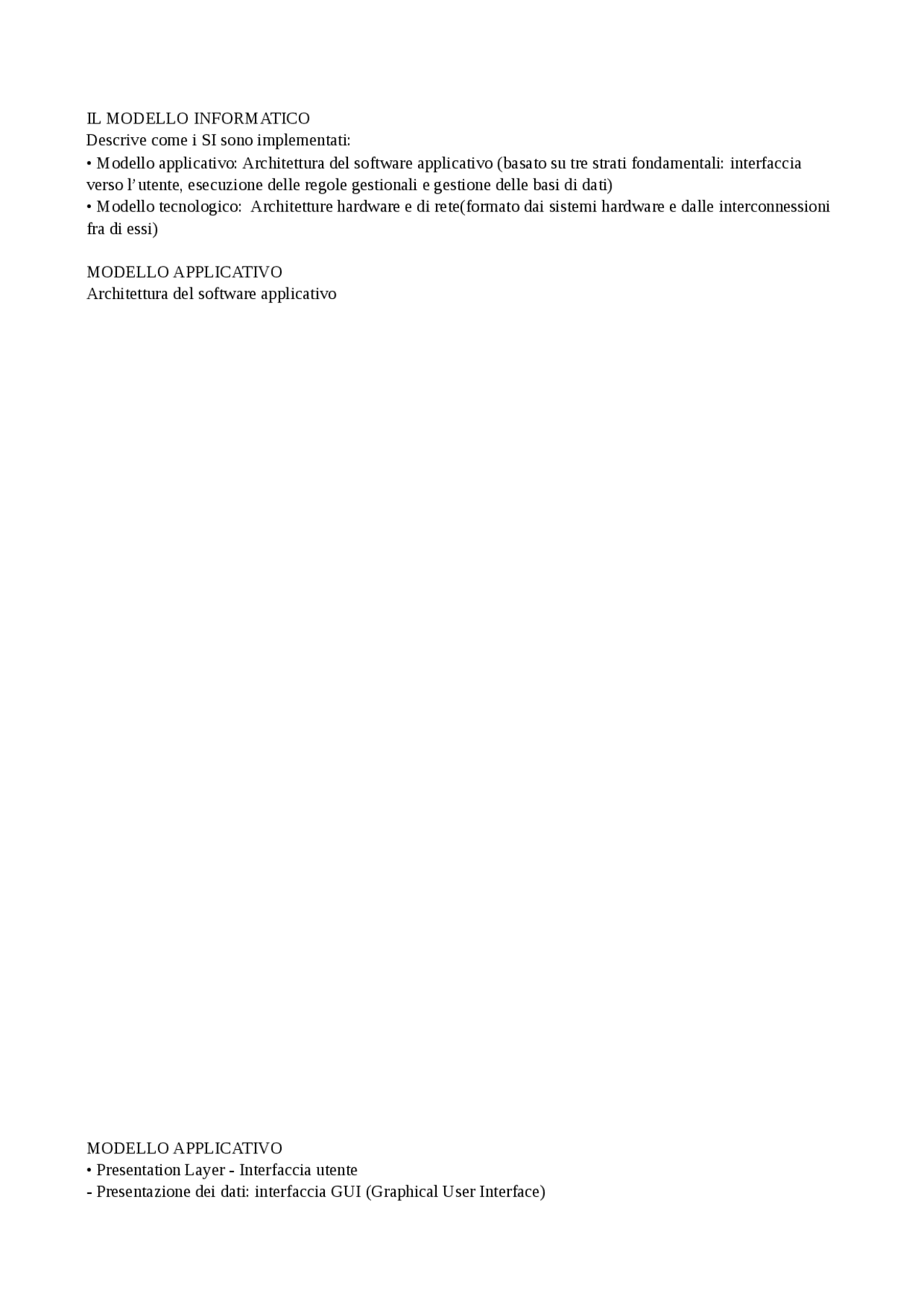 Sistemi Informativi Aziendali Docsity