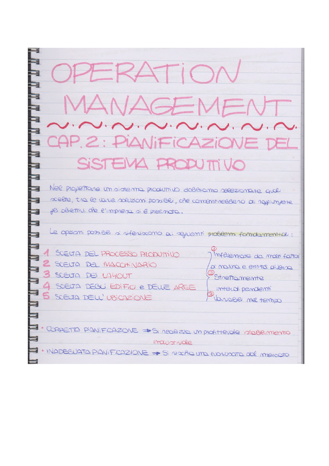 Operations Management Docsity