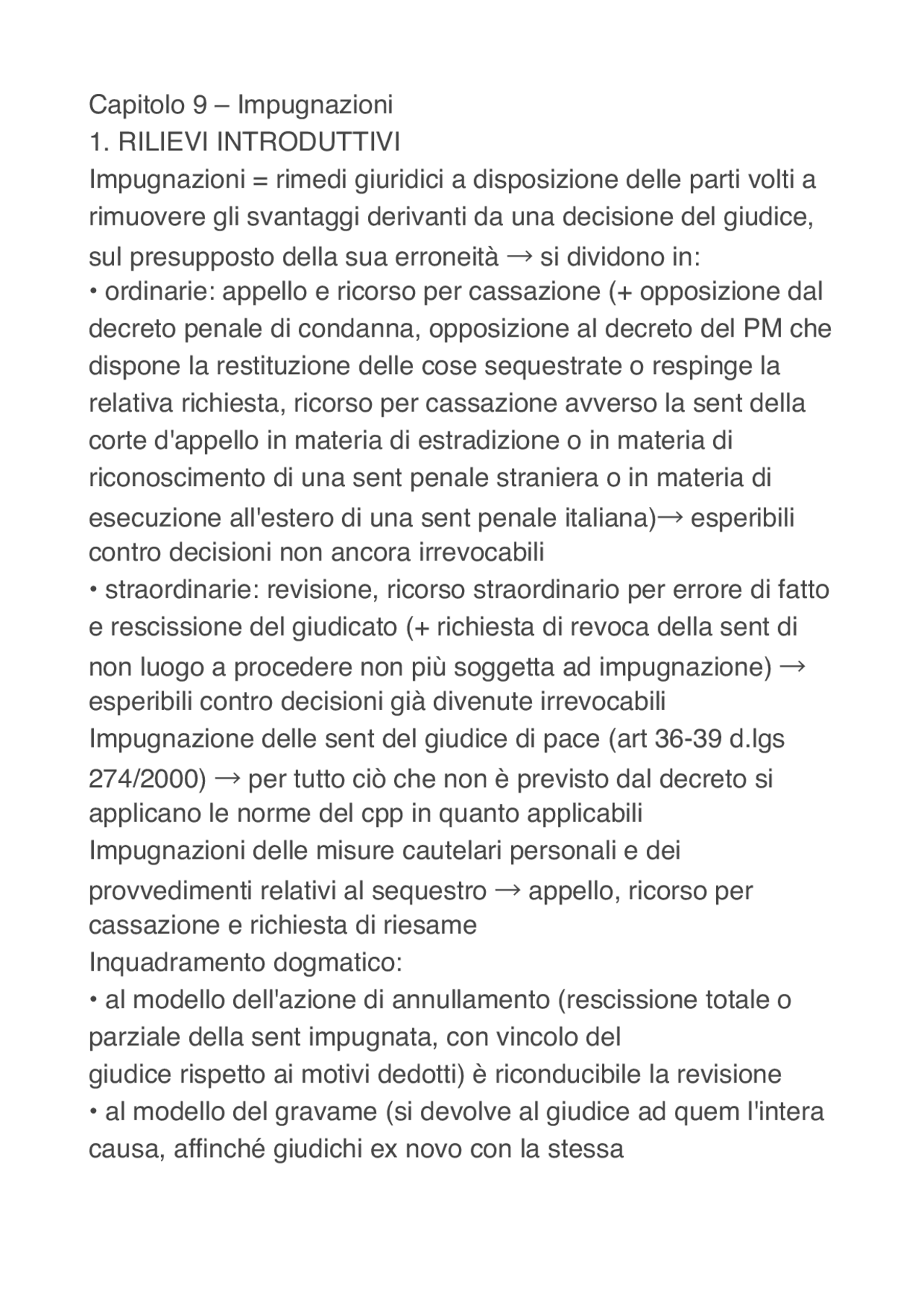 Le Impugnazioni Art 568 647 Cpp Docsity