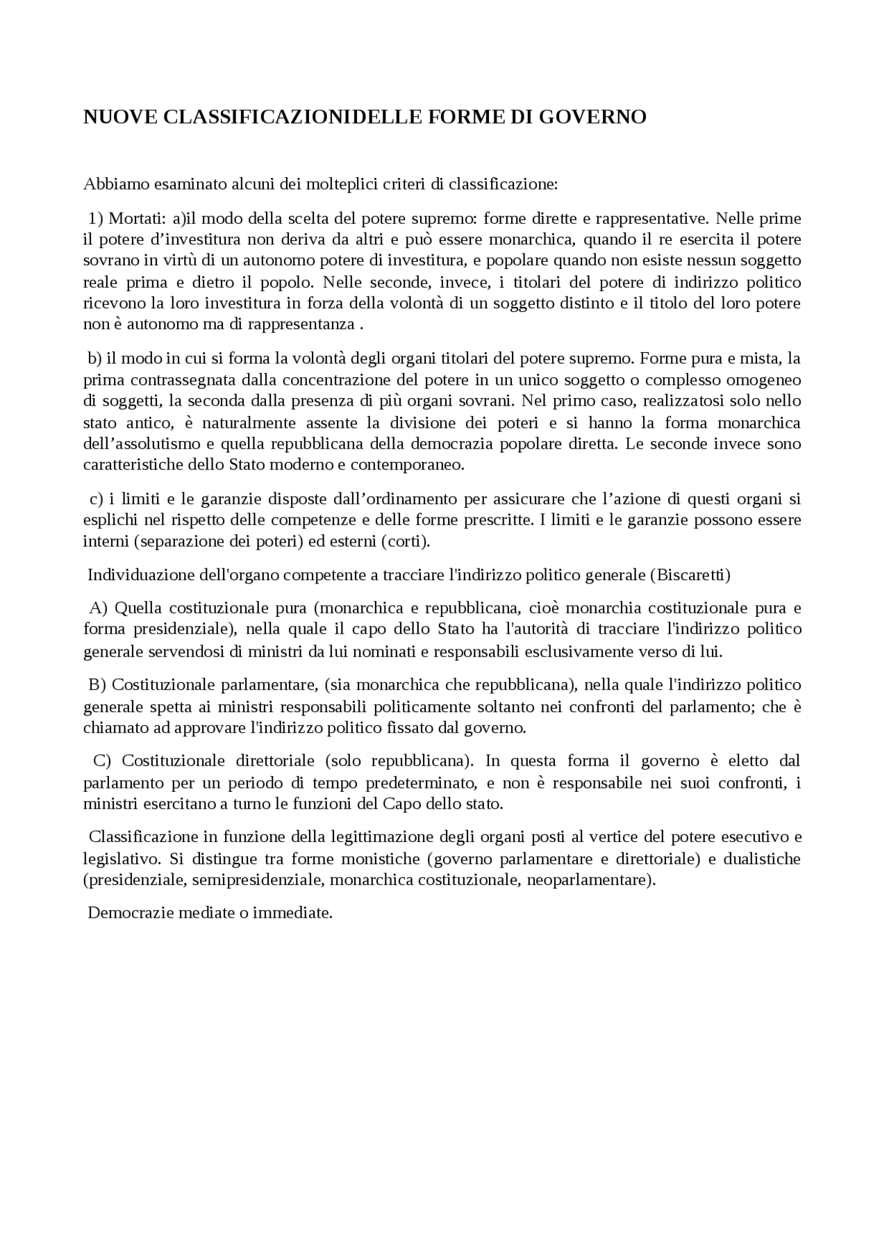 Nuove Forme Di Governo Docsity