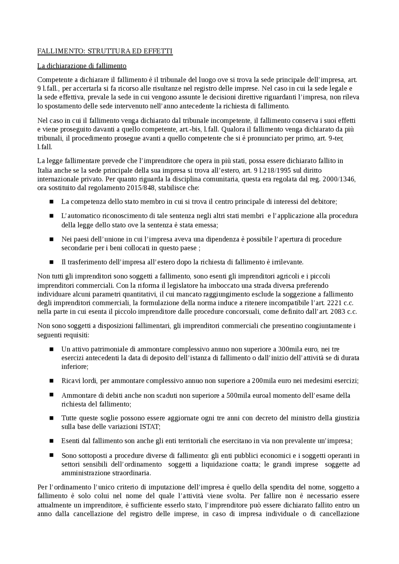 Lezione Xv Diritto Commerciale Docsity