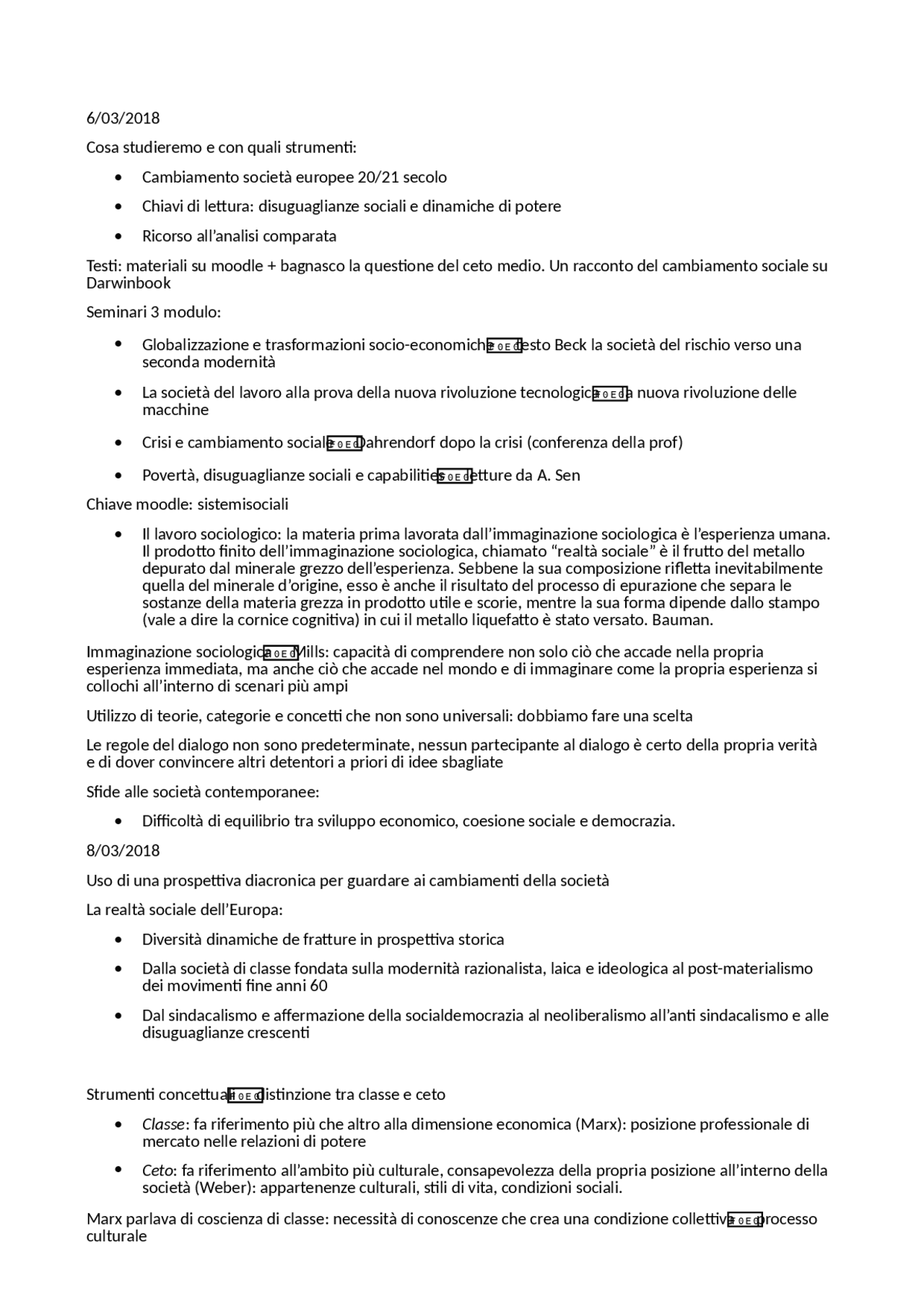 Sistemi Sociali Comparati Docsity