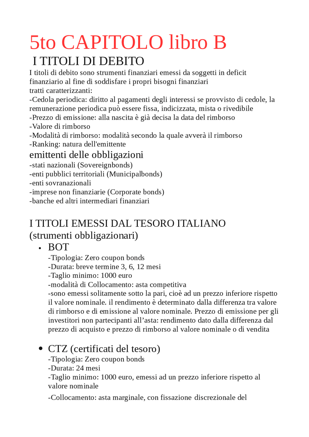 Schemi Intermediari Finanziari Docsity