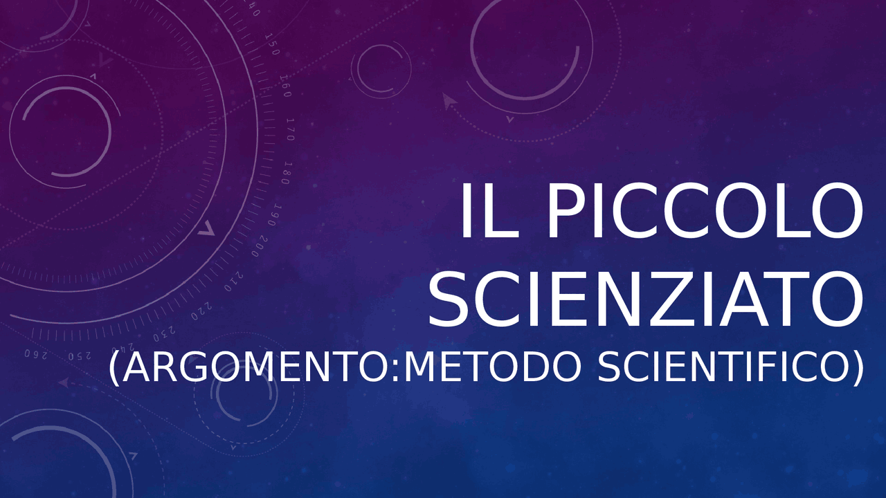 Il Piccolo Scienziato Docsity