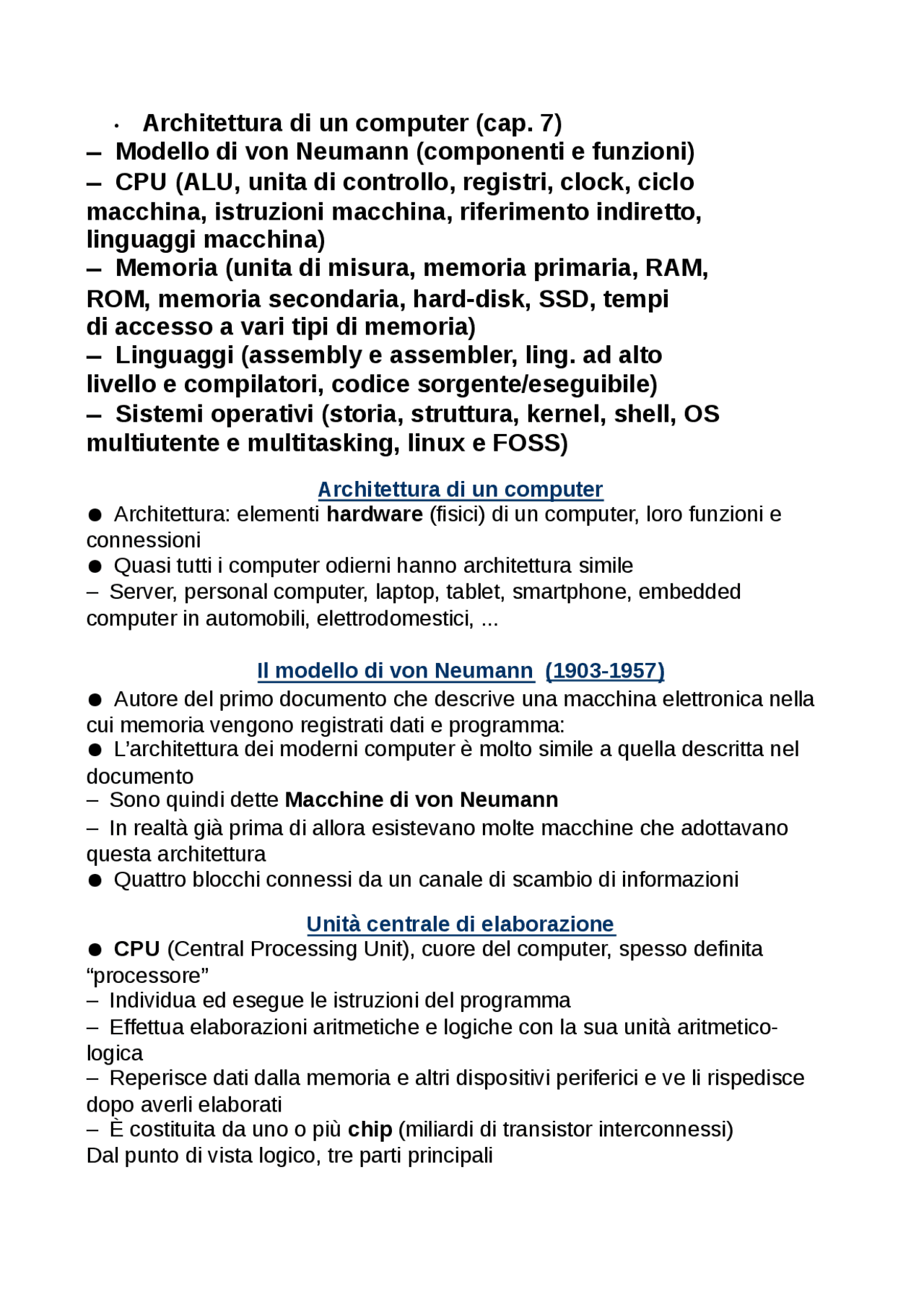 Domande Aperte Informatica Docsity