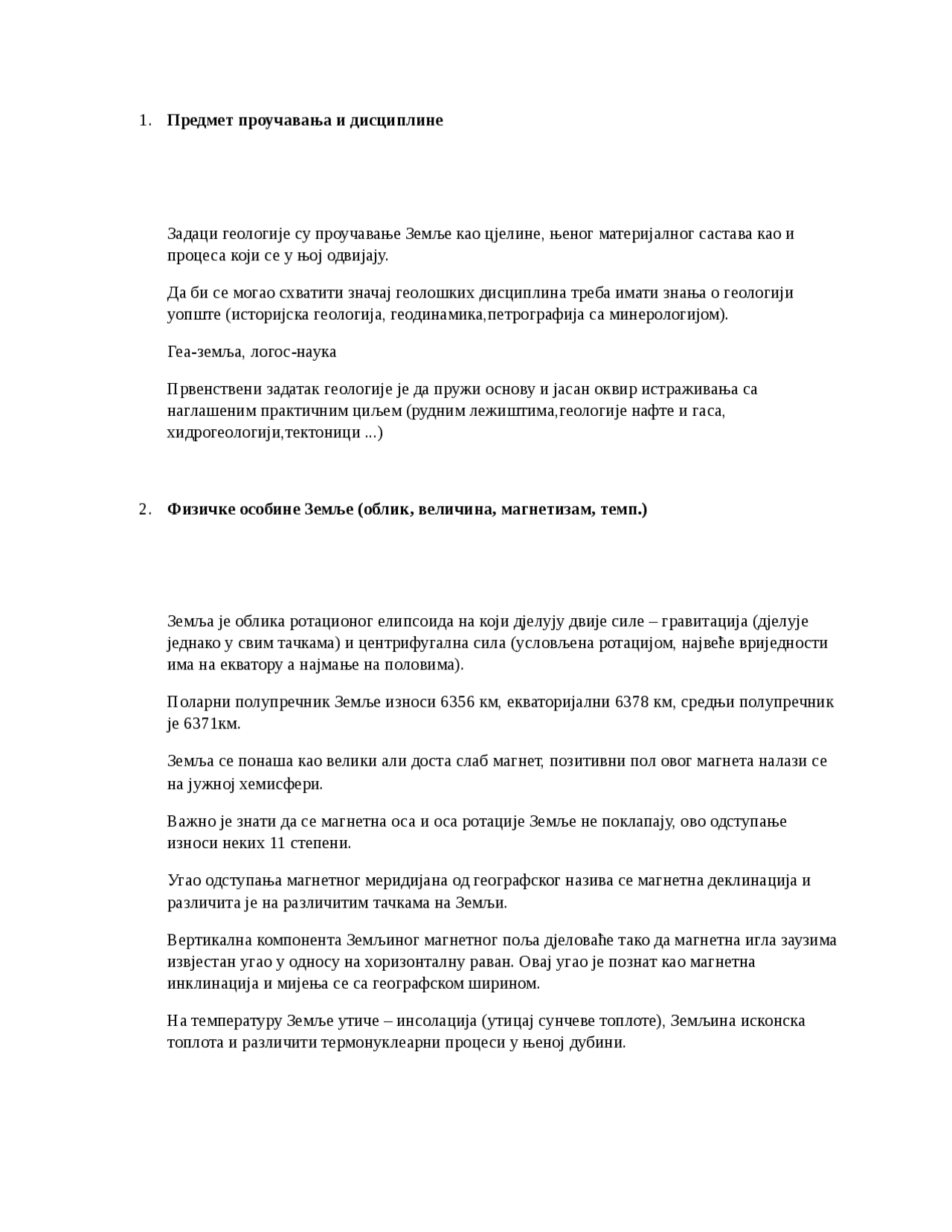 Geologija Za Geografe Skripta Ispiti Predlog Geologija Docsity
