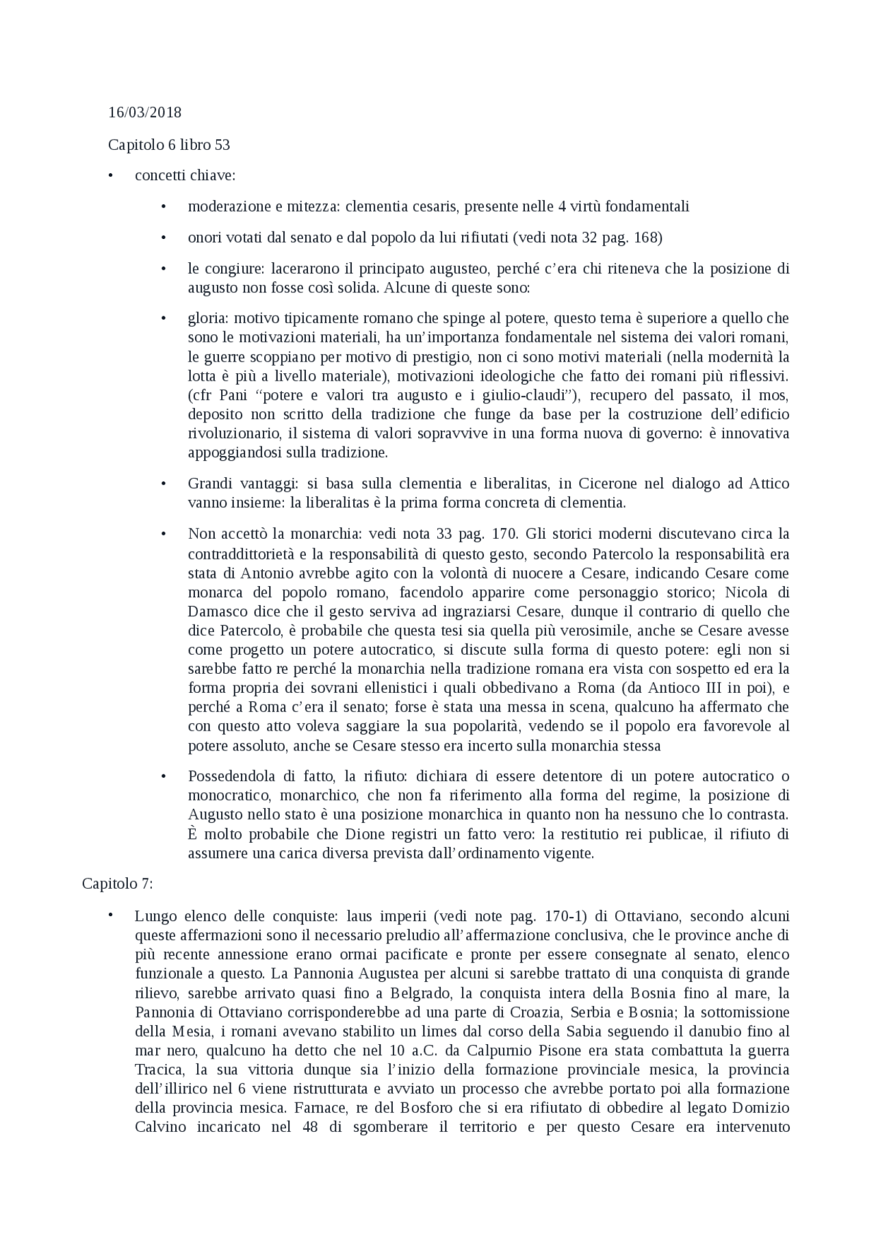 Augusto E Il Principato Docsity