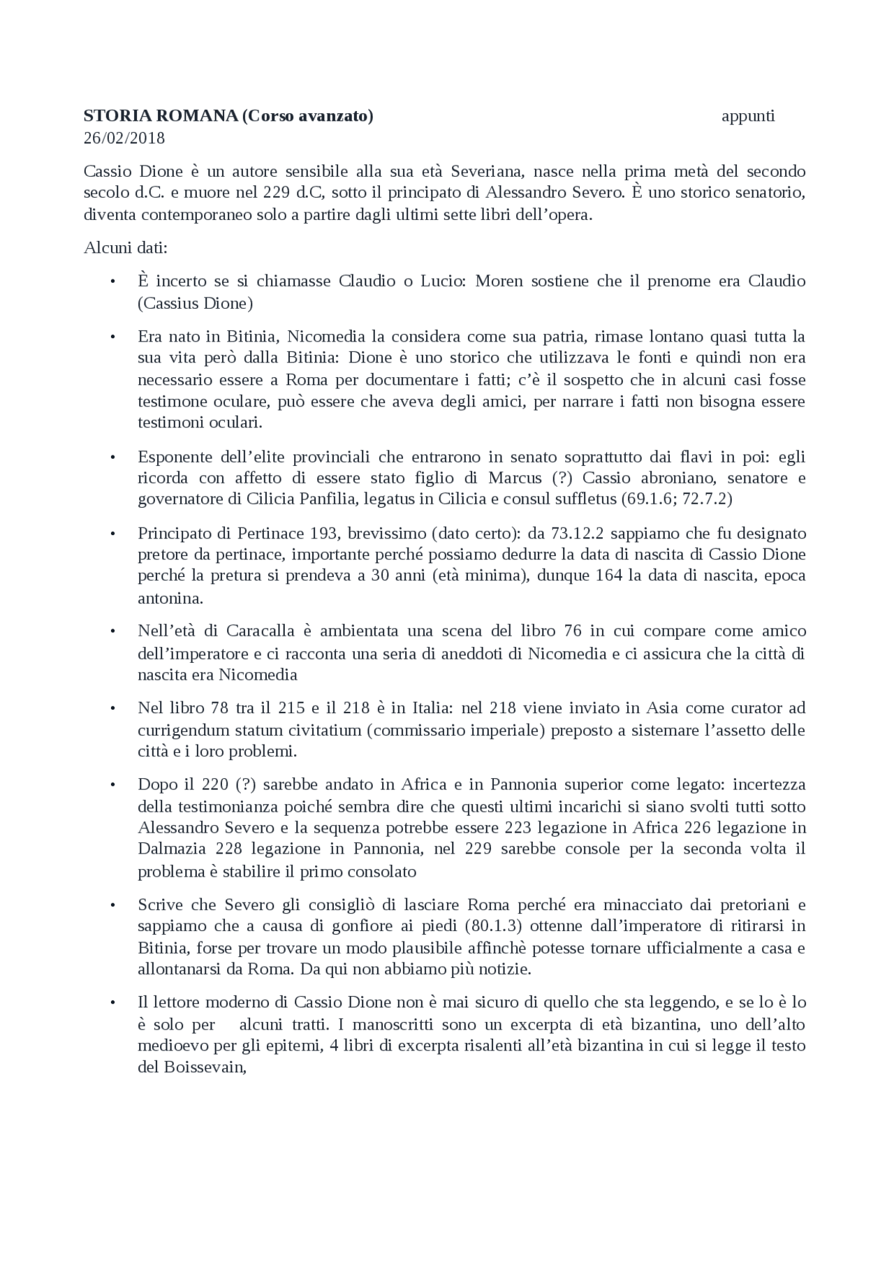 Augusto E Il Principato Docsity