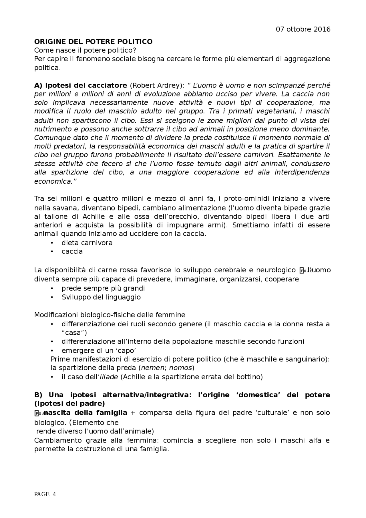 Storia Delle Istituzioni Docsity