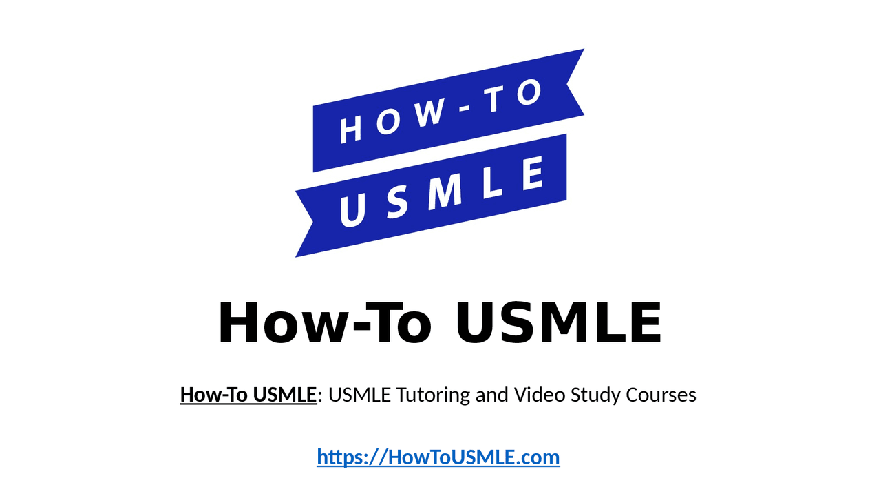 How-To USMLE: USMLE Tutoring and USMLE Study Course | Exams Medicine ...