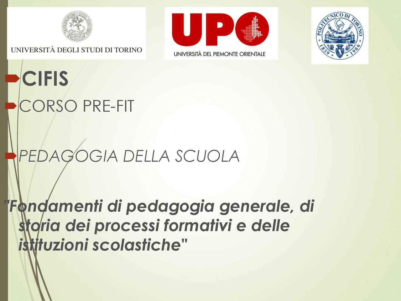 Slides Pedagogia Della Scuola Docsity
