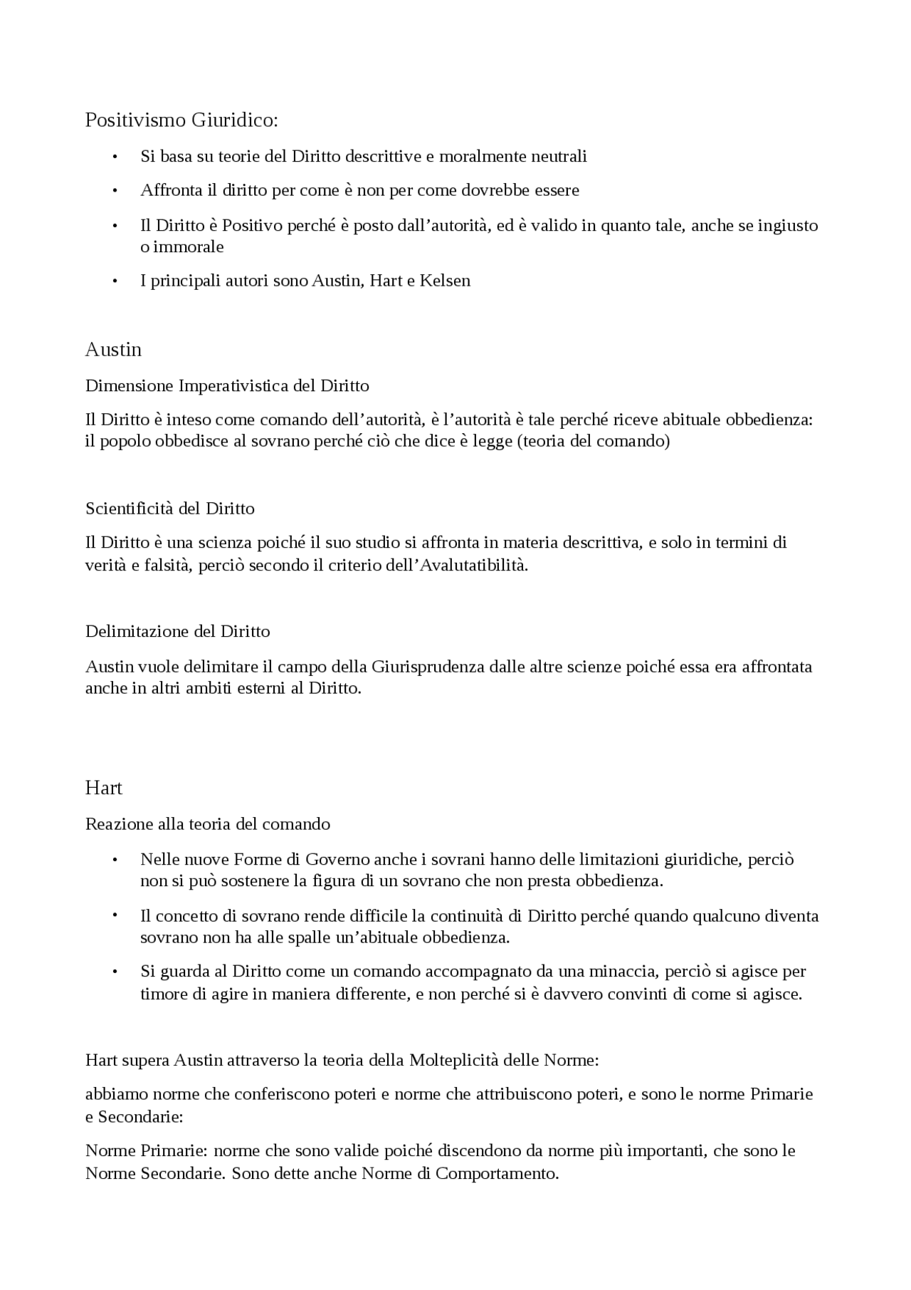 Appunti tratti da "Teoria del Diritto" di Brian Bix - Docsity