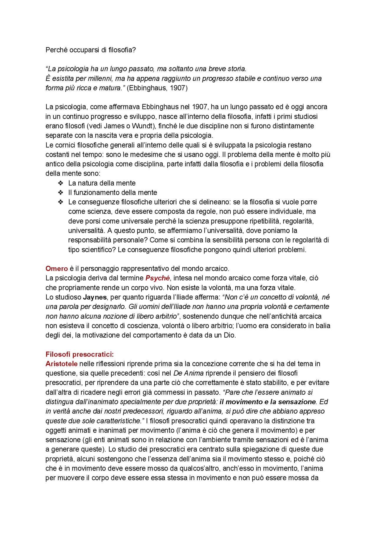 Appunti Completi Di Storia Di Filosofia Docsity