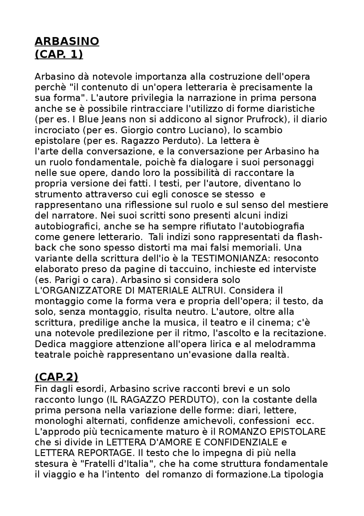 Forme E Significati In Alberto Arbasino Lanonimo Lombardo Le