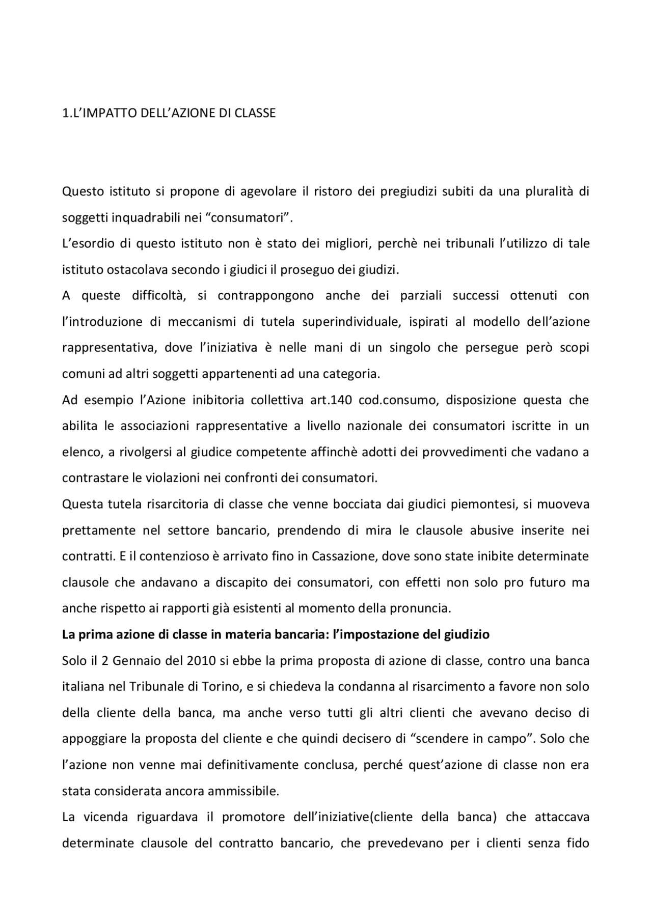 Tutela Dei Consumatori Docsity