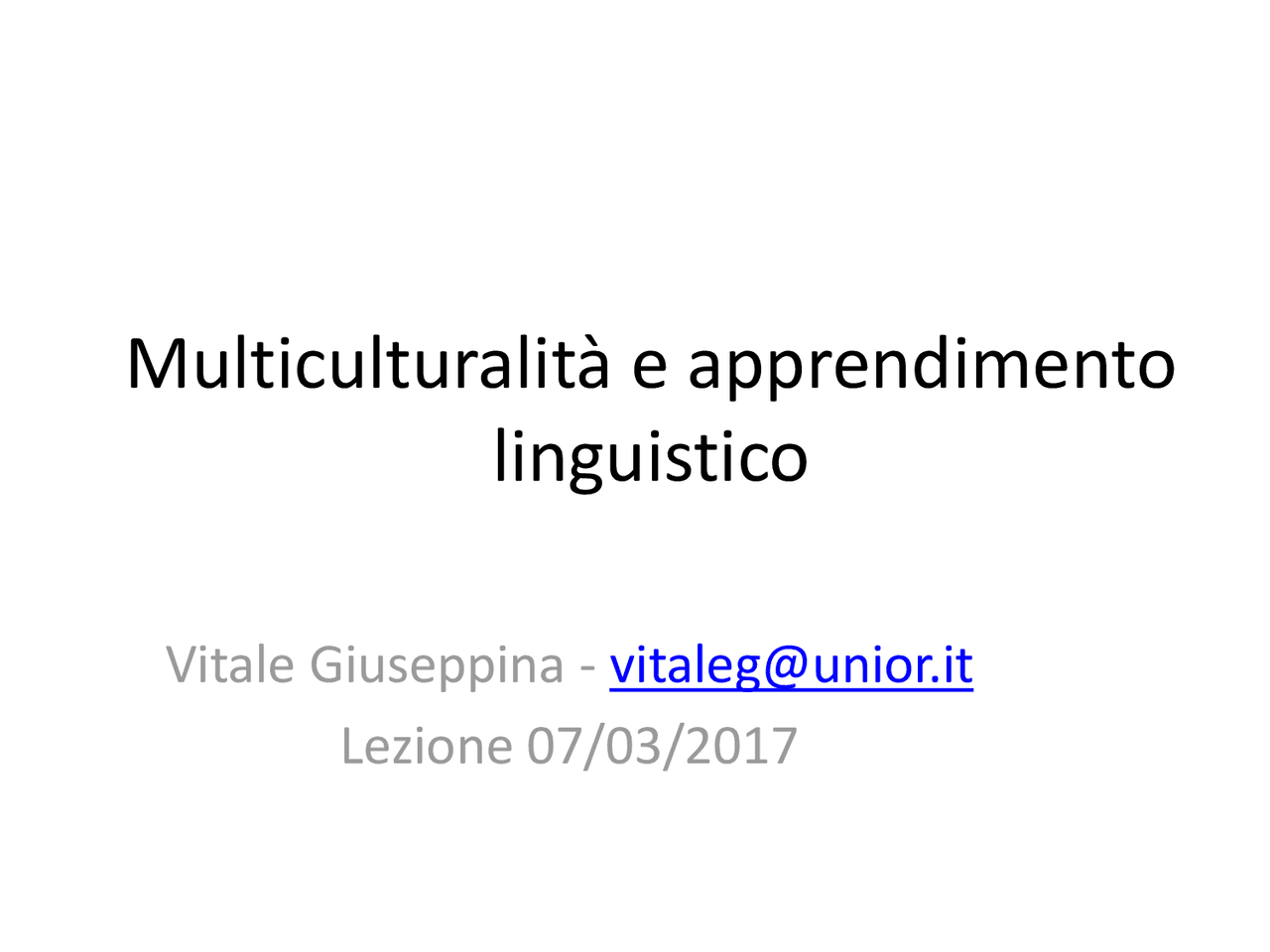 Apprendimento Linguistico Docsity