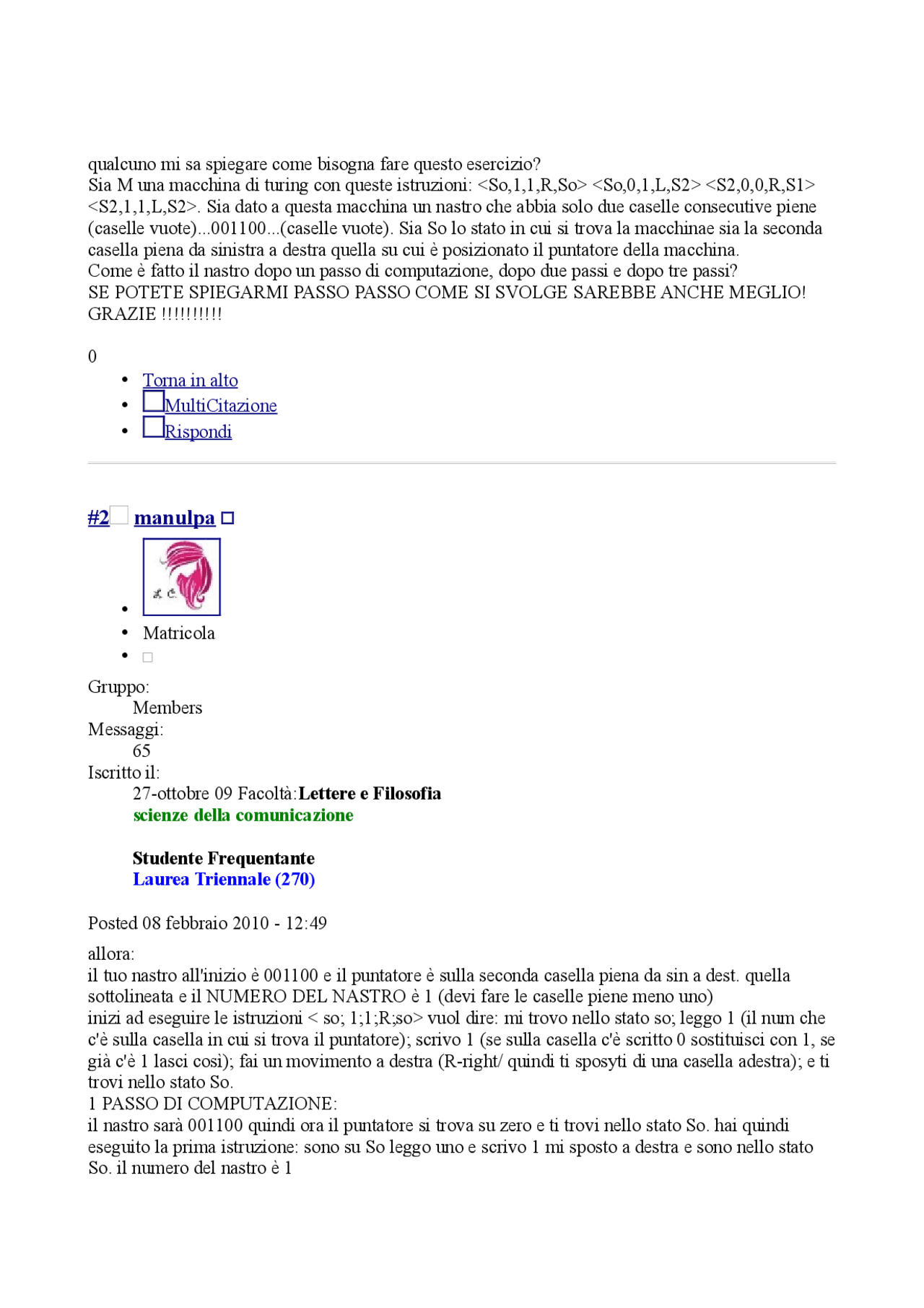 Logica Macchina Di Turing Docsity