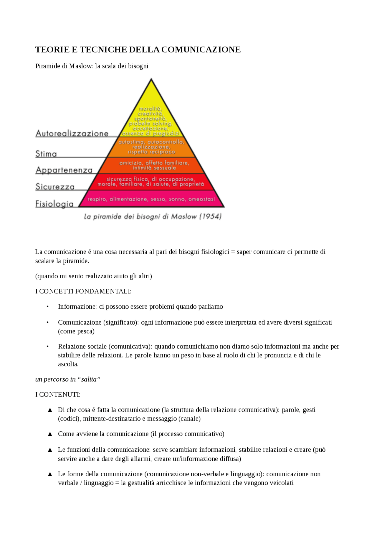 Teorie E Tecniche Della Comunicazione Docsity