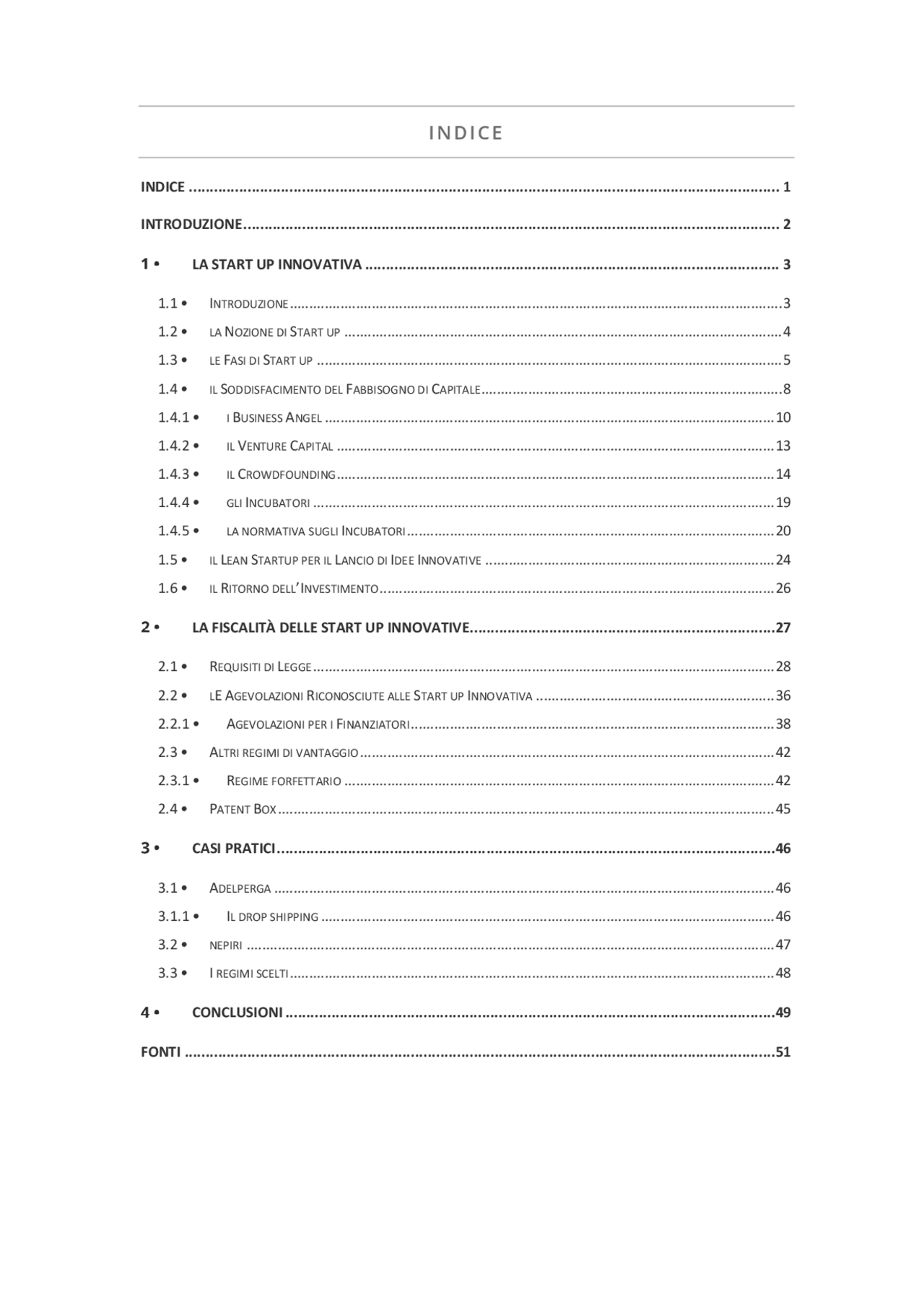 Tesi Di Laurea In Start Up Innovative Assetto Fiscale E Agevolazioni