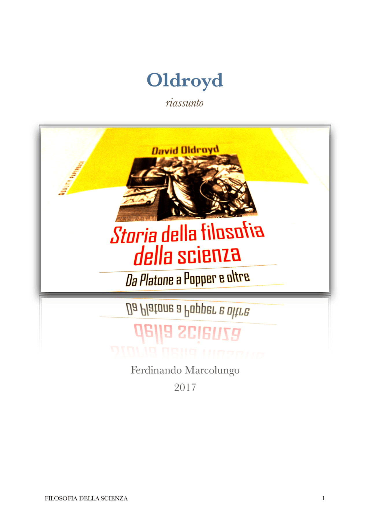 Oldroyd Filosofia Scienza Docsity