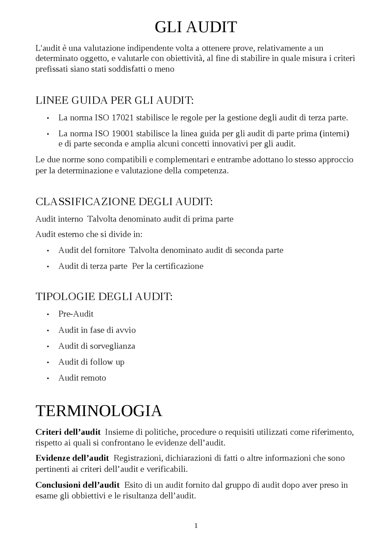 Riassunti Dispense Parte 2 Gestione Della Qualità Prof Chinnici Docsity