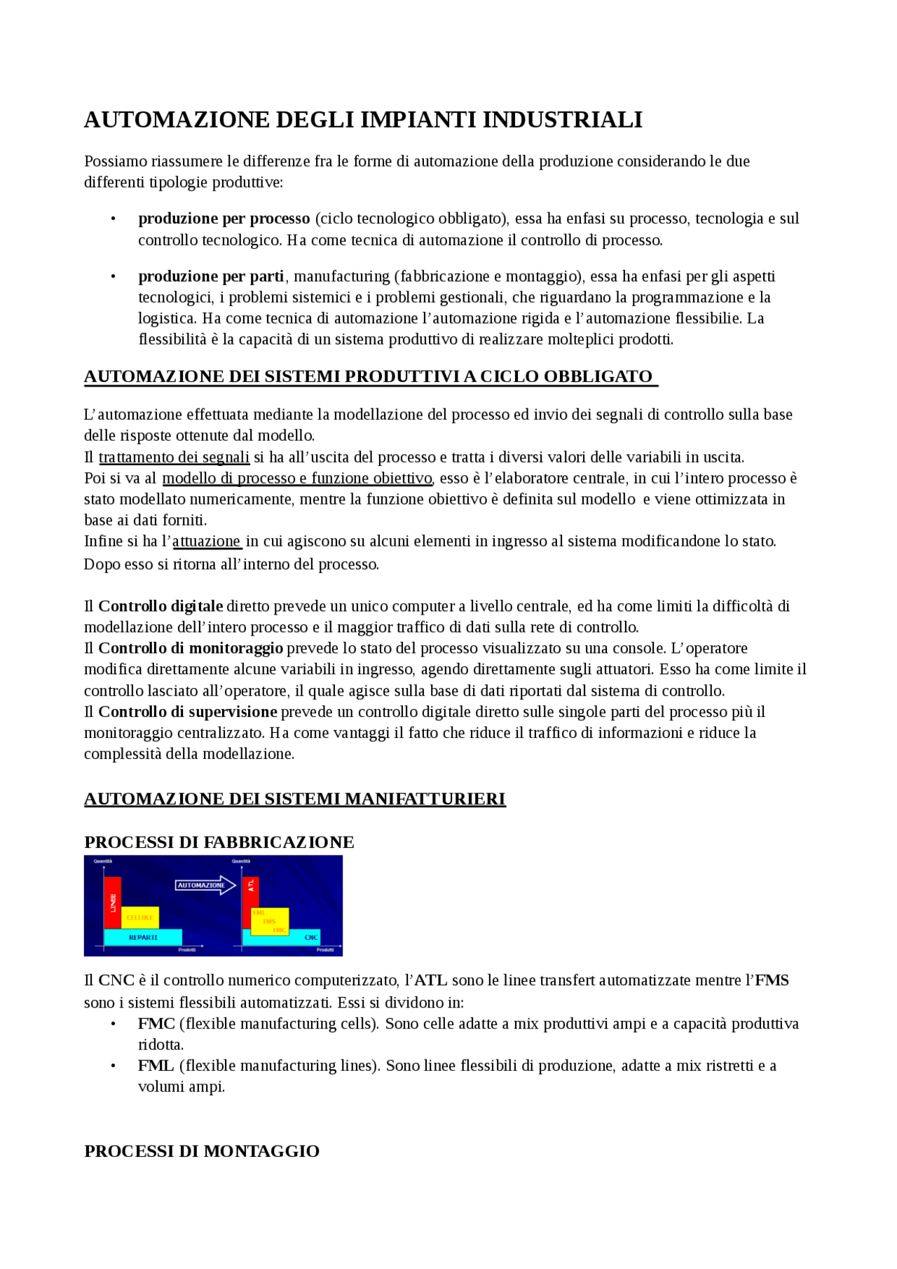 Automazione Degli Impianti Industriali Docsity