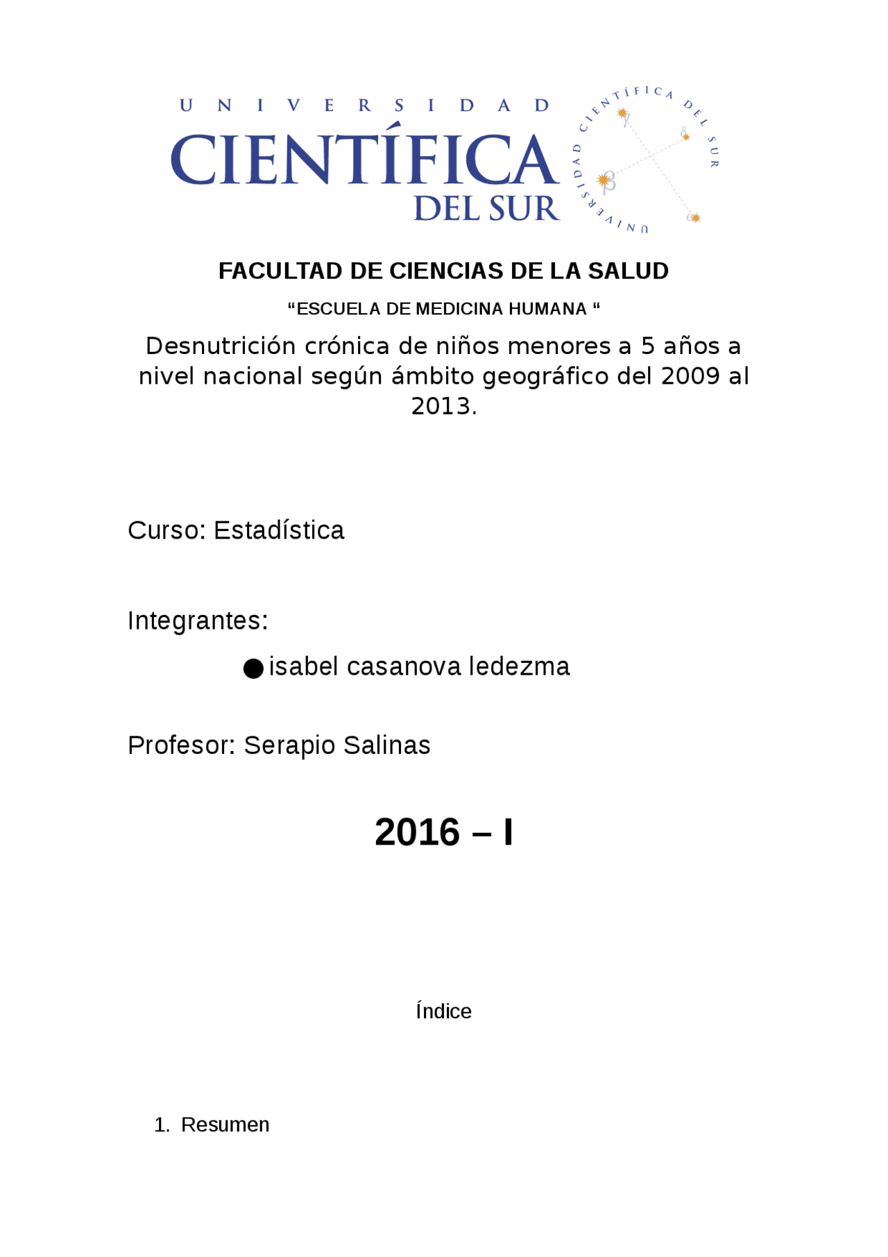 Desnutricion Infantil Docsity