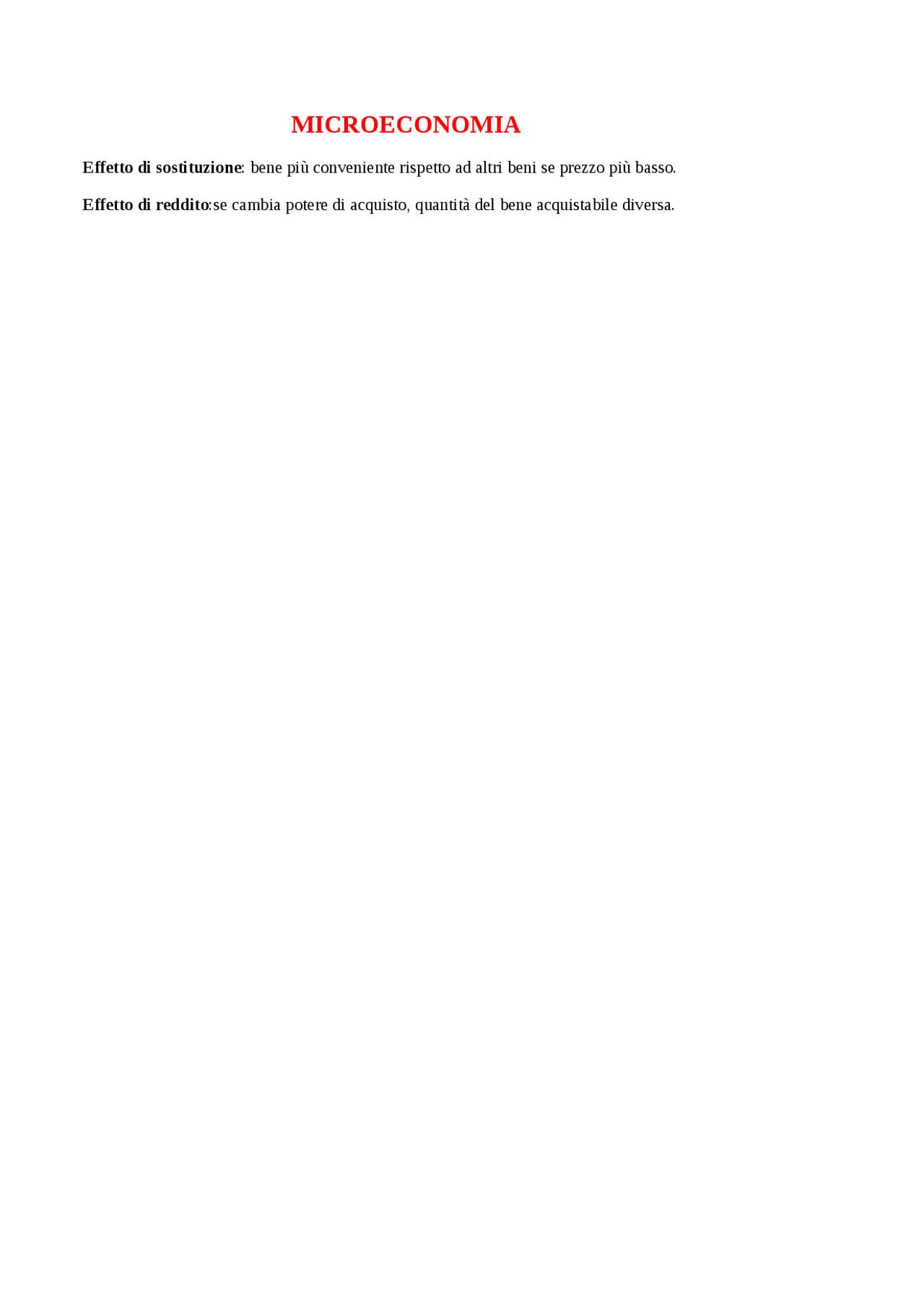 Formule Utili Per Esame Di Microeconomia Unimi Docsity