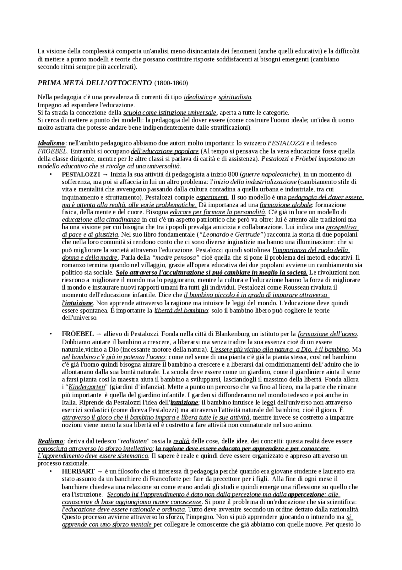 Dalla Certezza Alla Complessità Di Fornaca Di Pol Docsity
