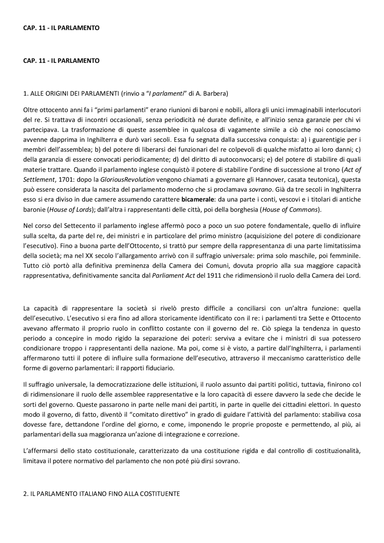 Riassunto Diritto Pubblico Per Esami Scienze Motorie Docsity